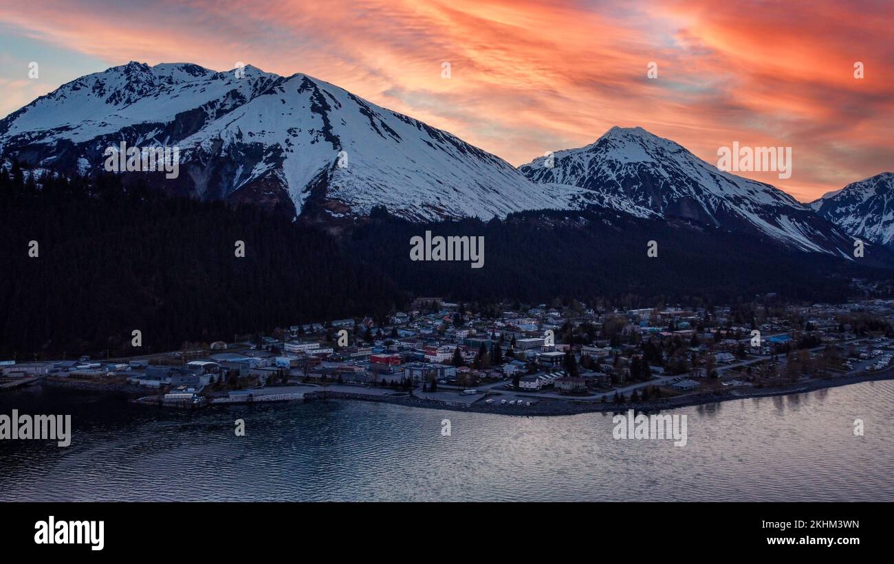 Seward alaska aerial hi-res stock photography and images - Alamy