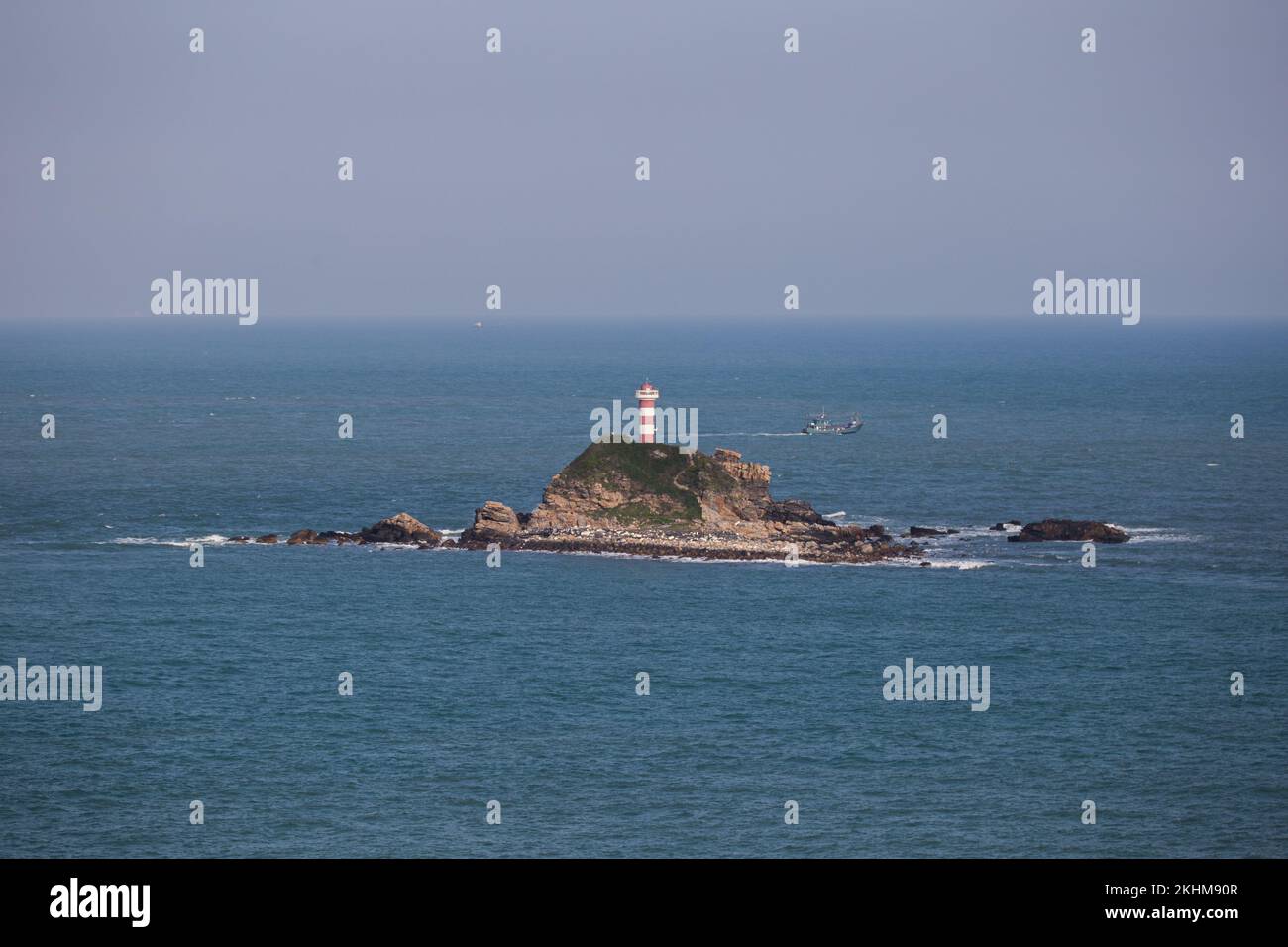 An aerial view of sea with lighthouse Stock Photo - Alamy