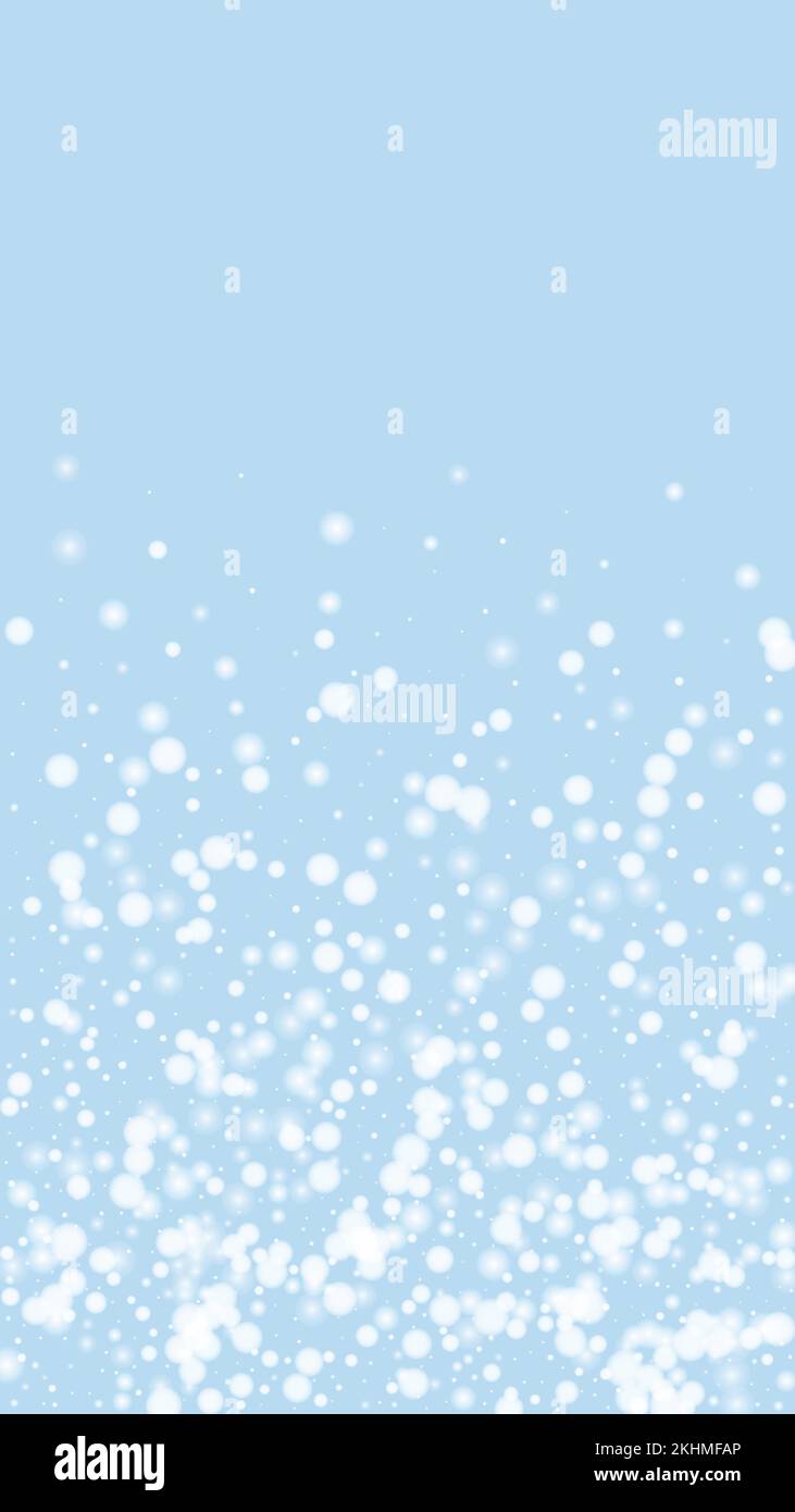 Magic falling snow christmas background. Subtle flying snow flakes and ...