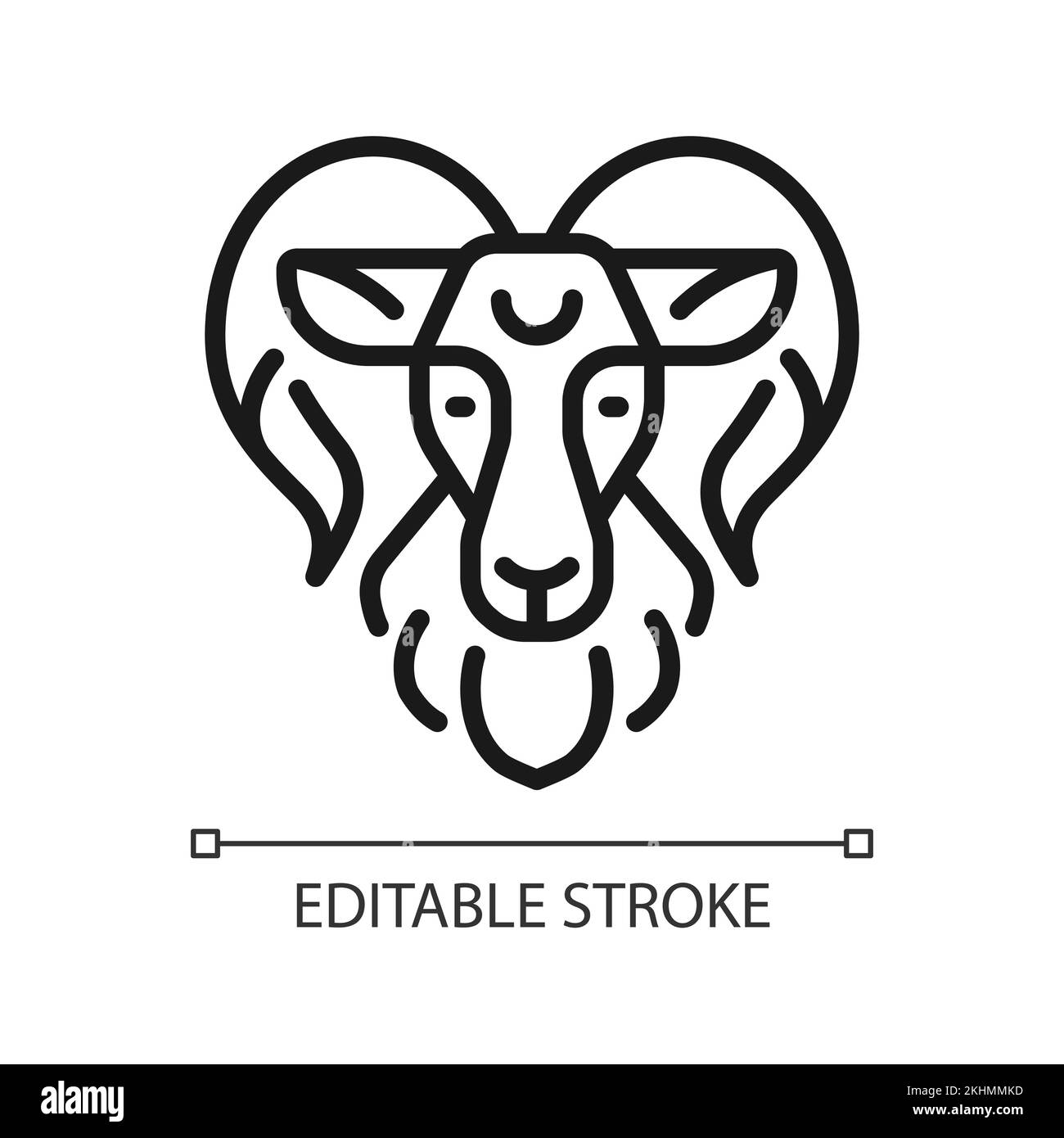 Ram icon linear isolated Cut Out Stock Images & Pictures - Alamy