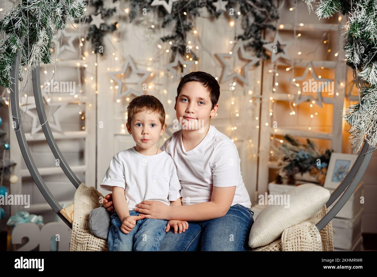 Cozy holiday at home. love, happiness and big family concept Stock ...