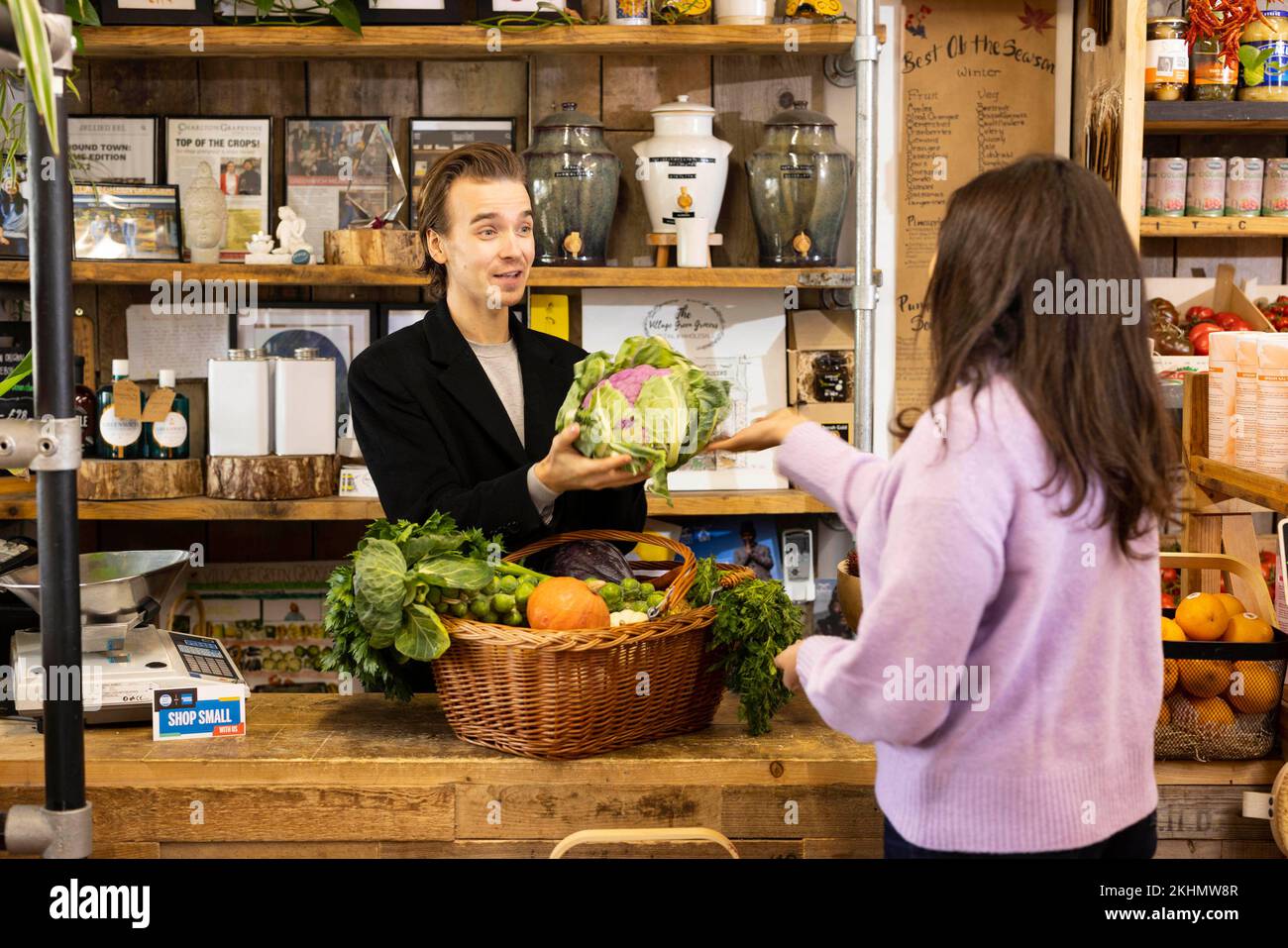 EDITORIAL USE ONLY Joe Sugg at The Village Green Grocers in South East ... EDITORIAL USE ONLY Joe Sugg at The Village Green Grocers in South East ...