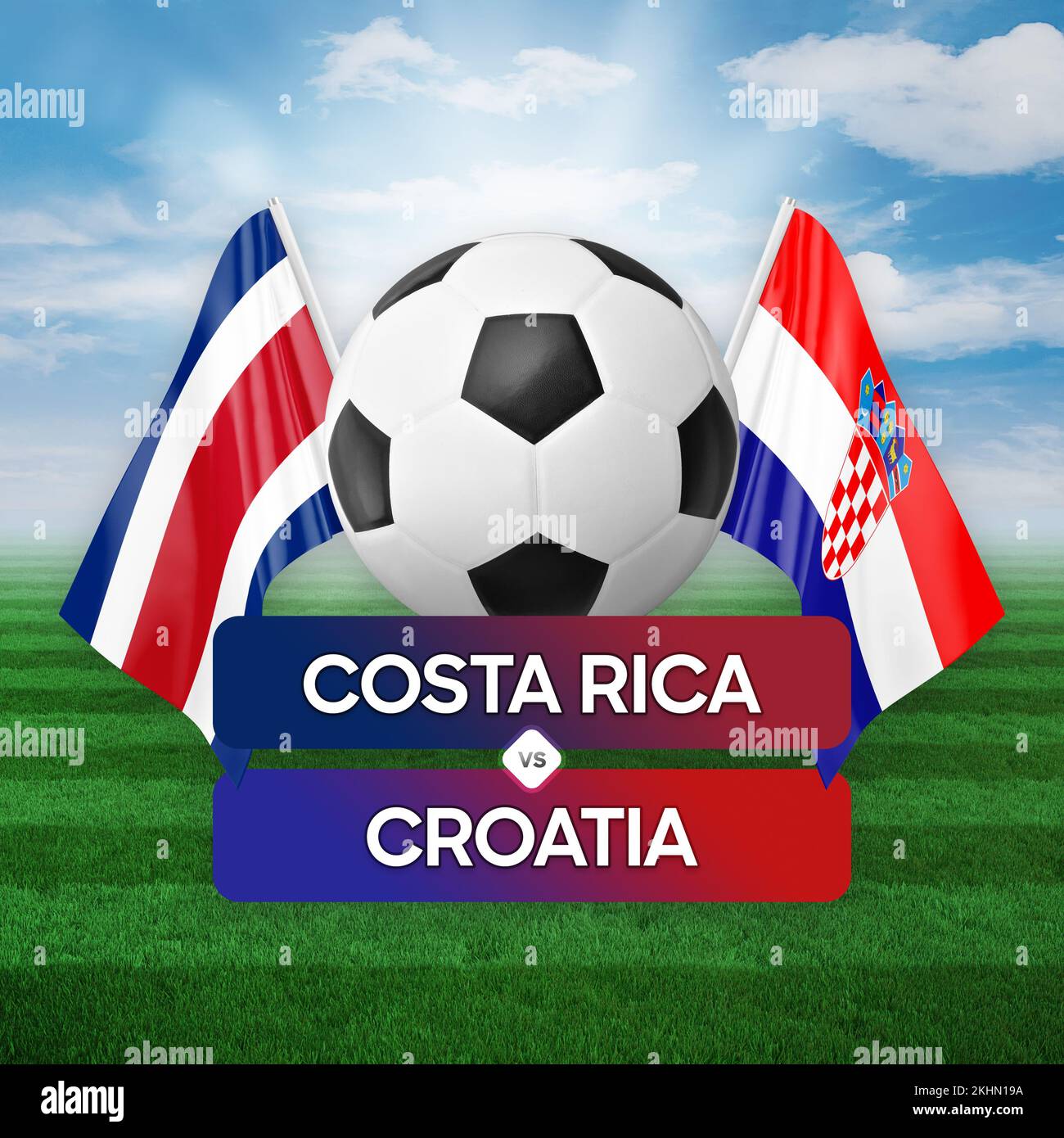 Costa Rica vs Croatia national teams soccer football match competition ...