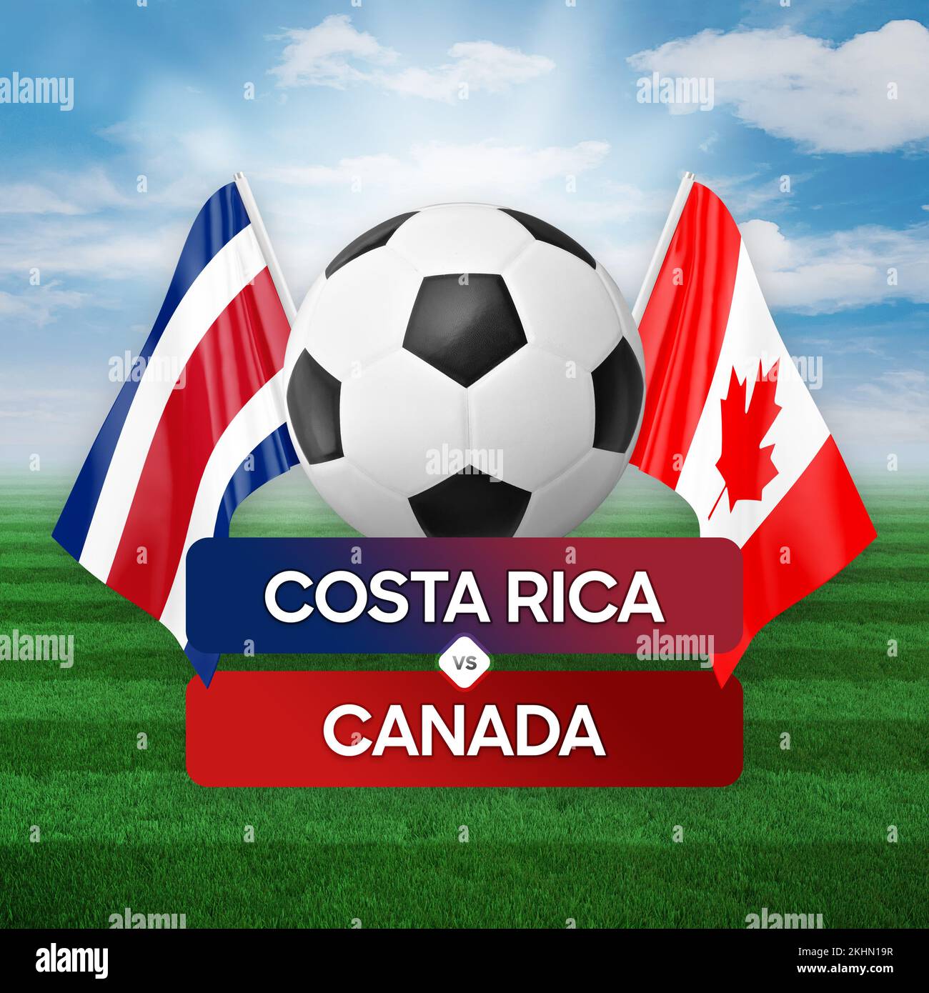 Costa Rica vs Canada national teams soccer football match competition ...