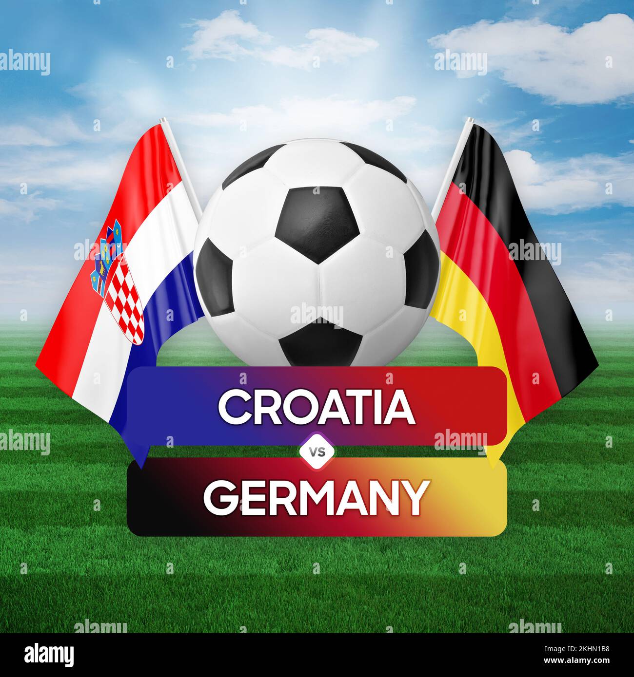 Croatia vs Germany national teams soccer football match competition ...