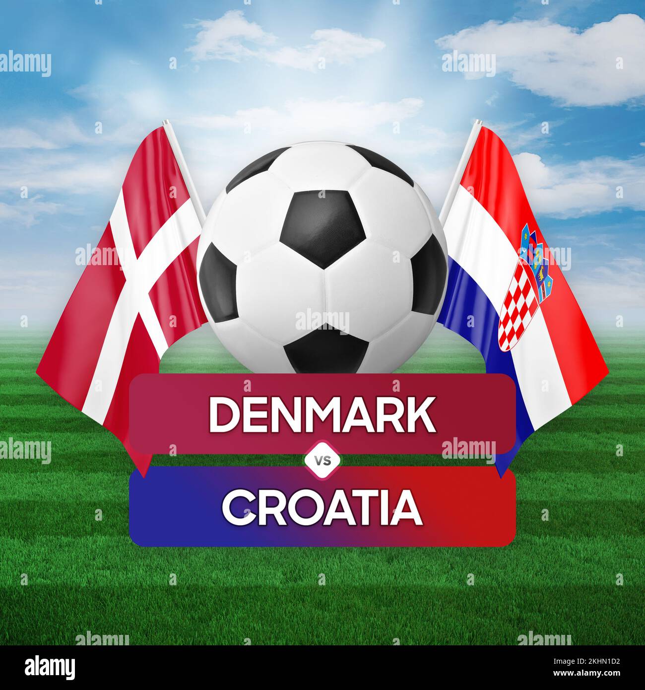 Denmark vs croatia hi-res stock photography and images - Alamy