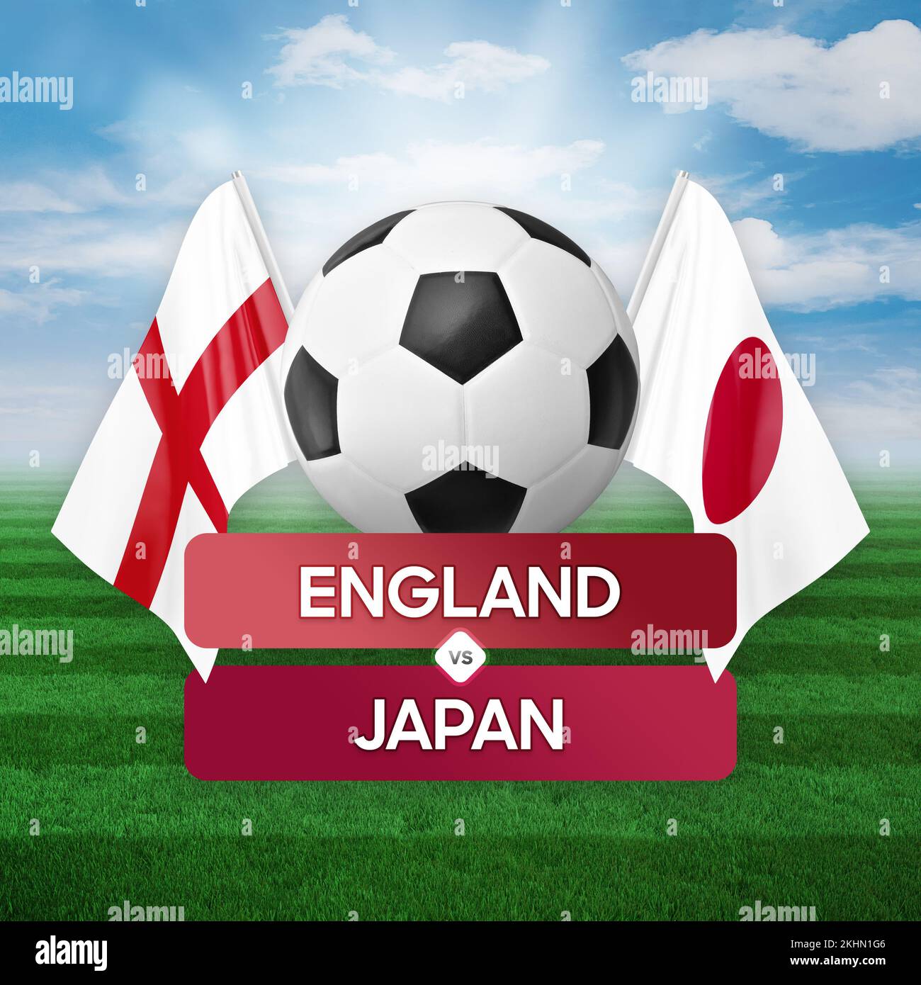 England vs Japan national teams soccer football match competition ...