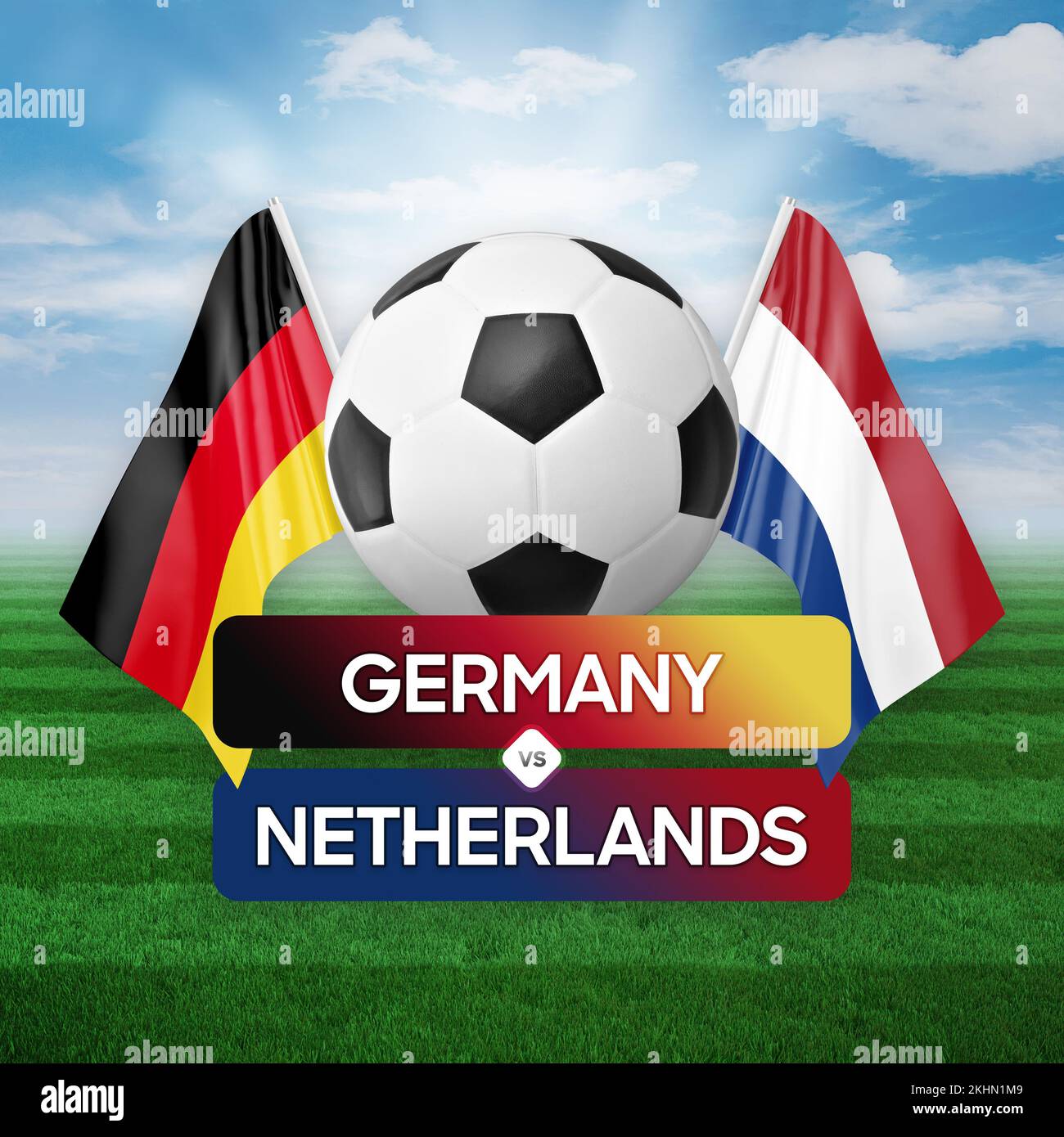 Germany vs Netherlands national teams soccer football match competition ...