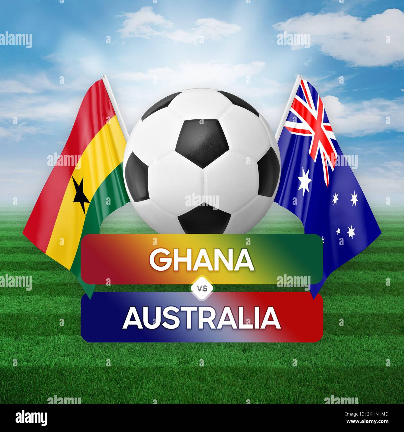 Ghana vs Australia national teams soccer football match competition ...