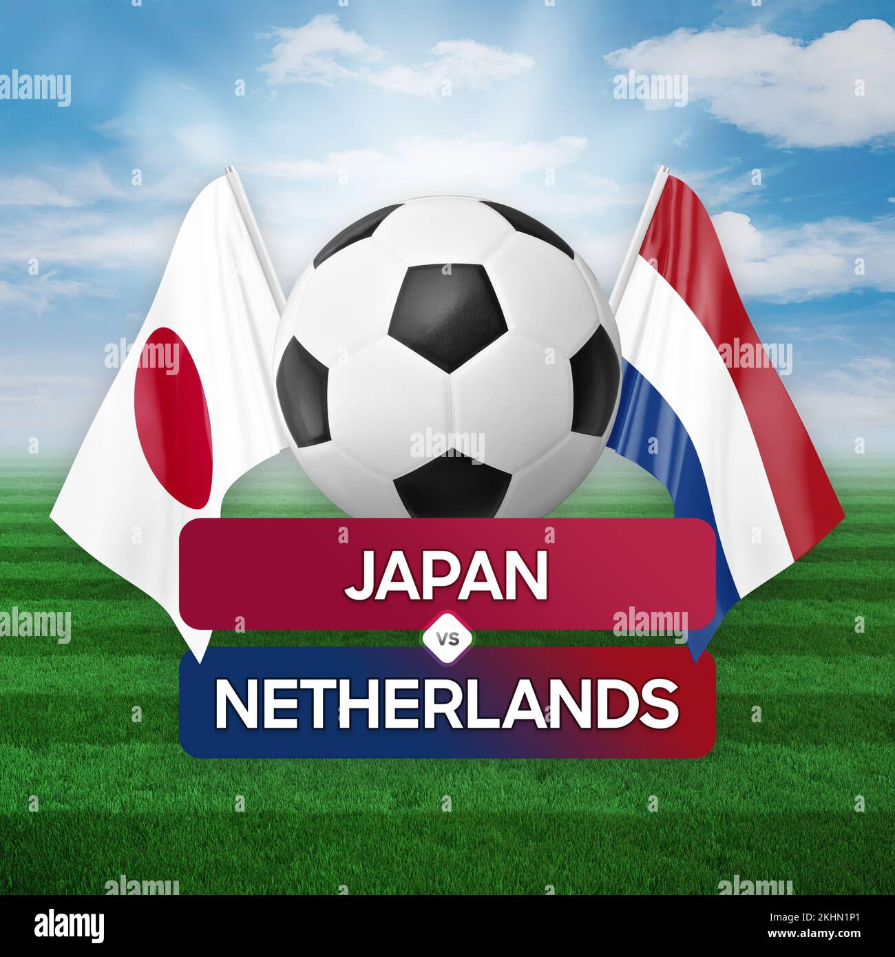 Japan vs Netherlands national teams soccer football match competition ...
