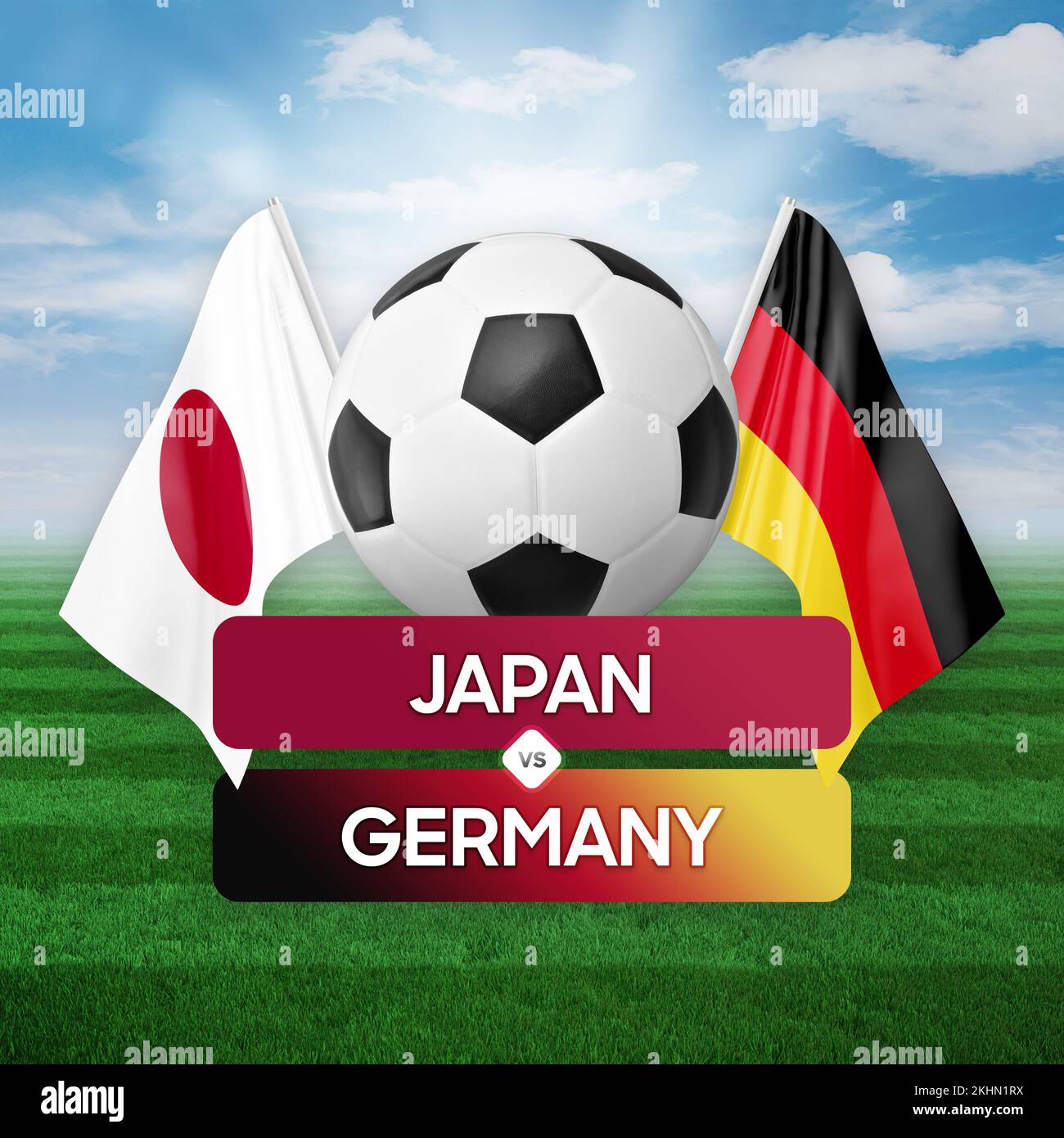 Japan vs Germany national teams soccer football match competition ...