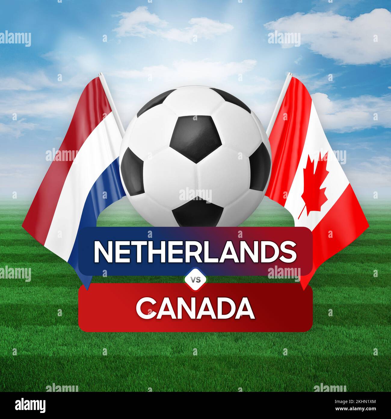 Netherlands vs Canada national teams soccer football match competition ...