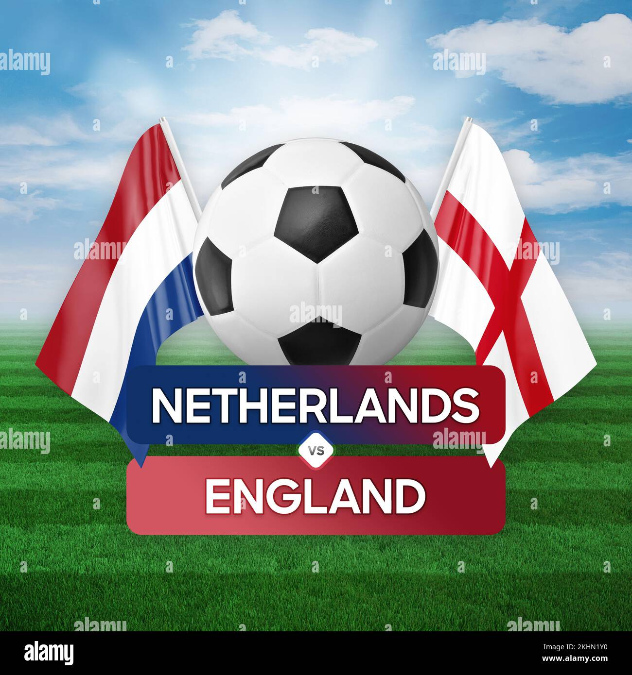 Netherlands vs England national teams soccer football match competition ...