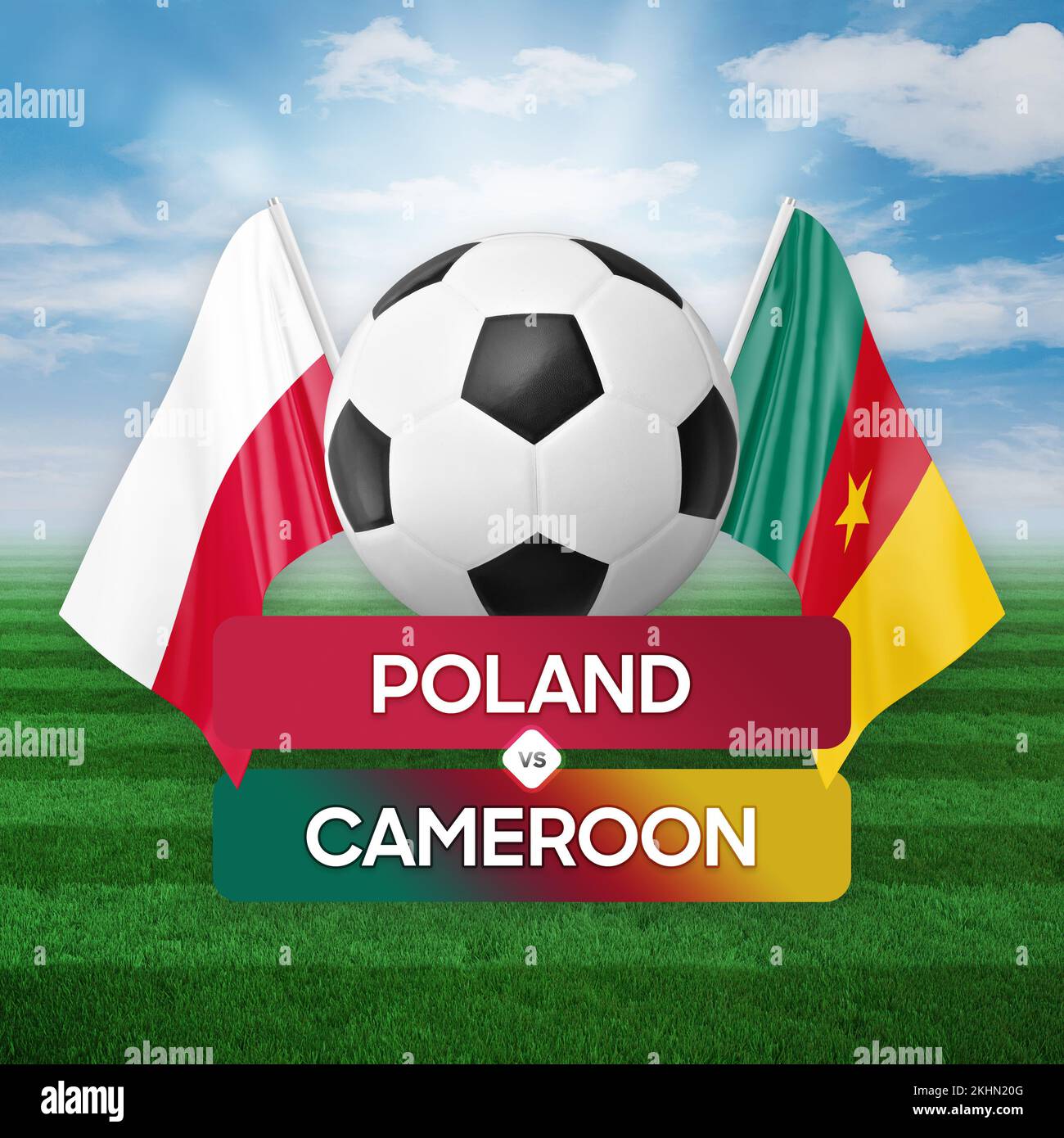 Poland vs Cameroon national teams soccer football match competition ...