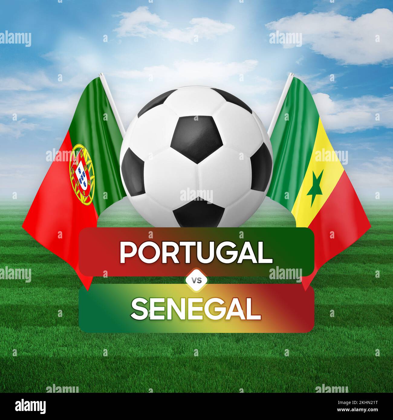 Portugal vs Senegal national teams soccer football match competition ...