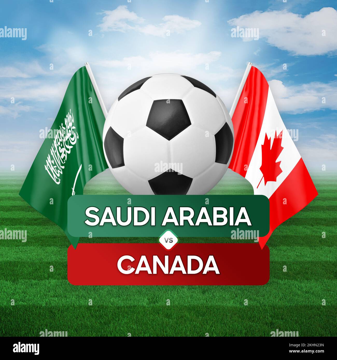 Saudi Arabia vs Canada national teams soccer football match competition ...