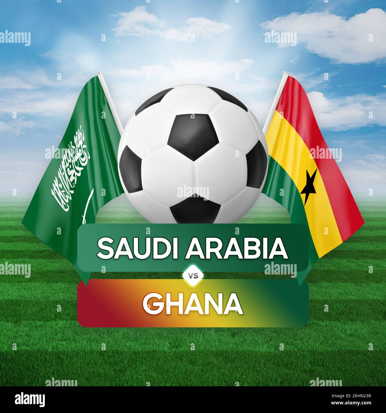 Saudi arabia ghana flag hi-res stock photography and images - Alamy