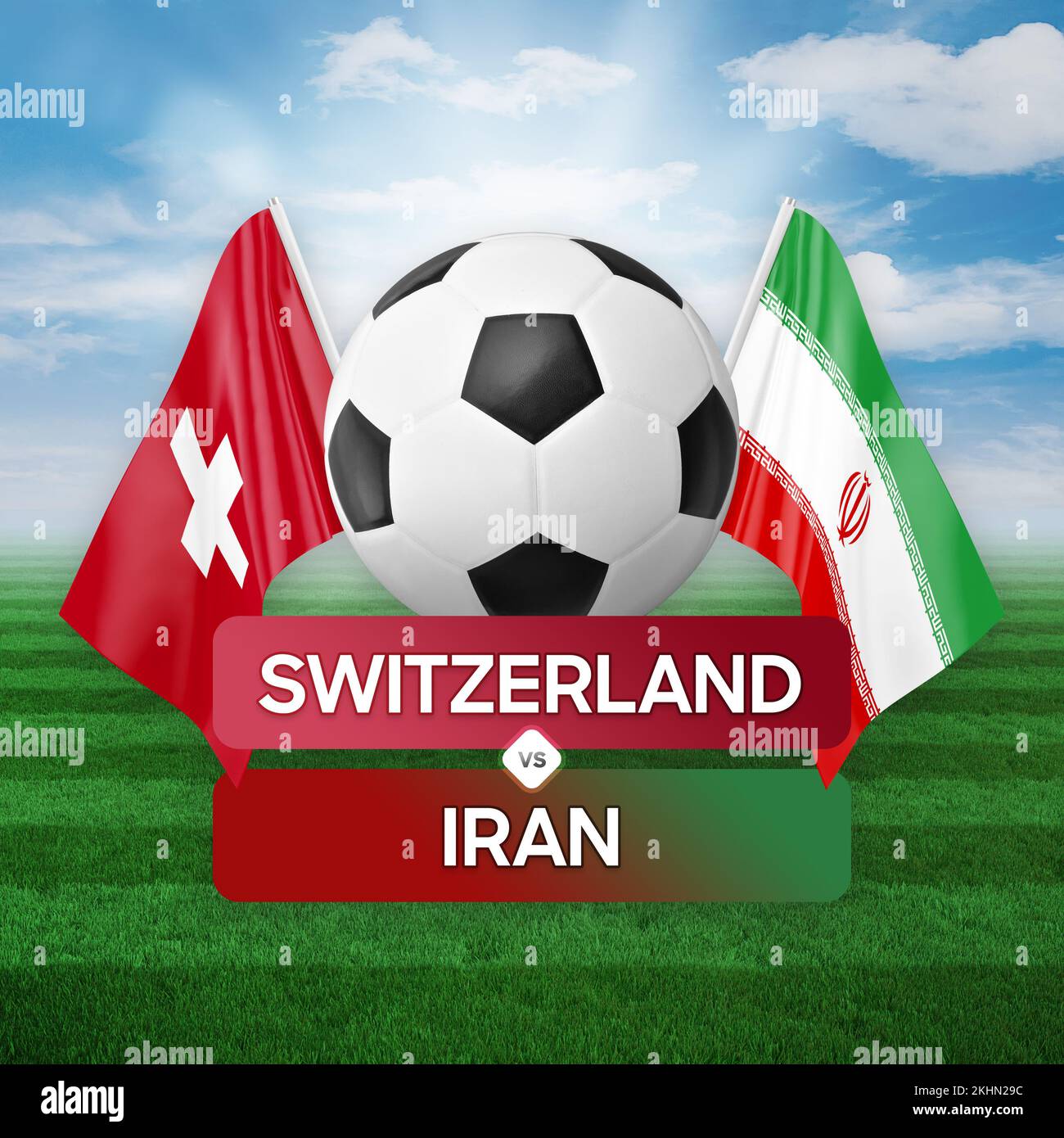 Switzerland vs Iran national teams soccer football match competition ...