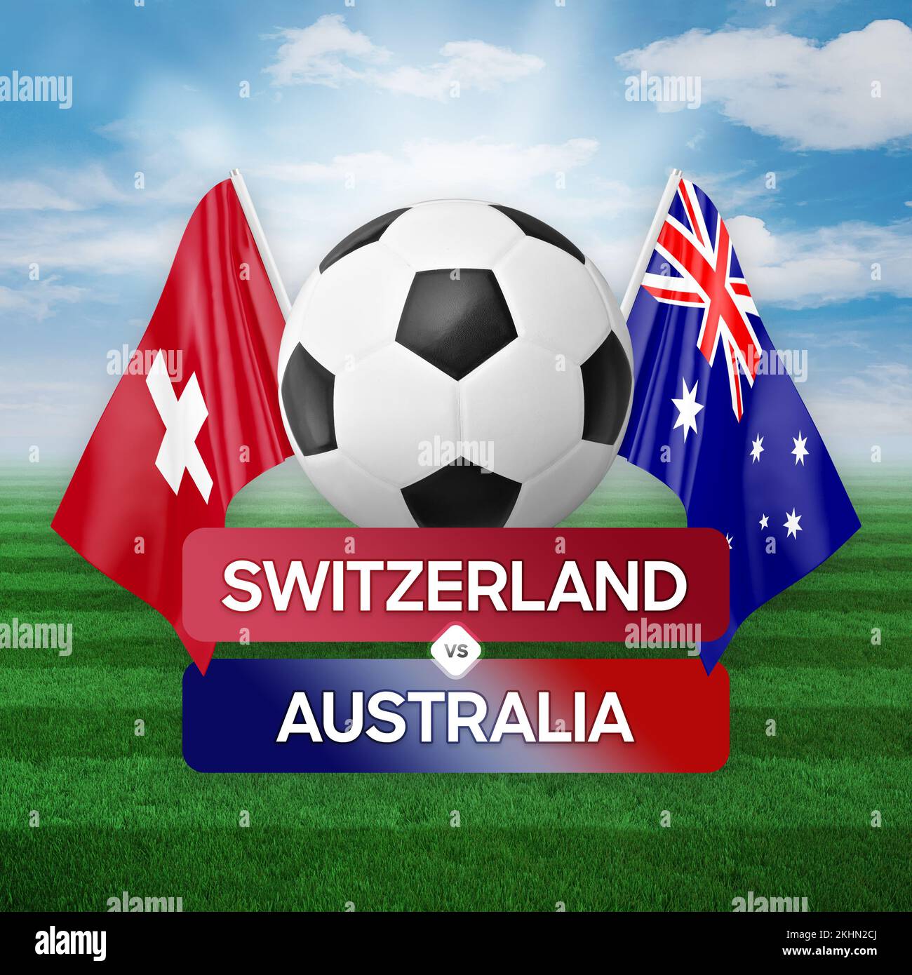 Switzerland vs Australia national teams soccer football match ...