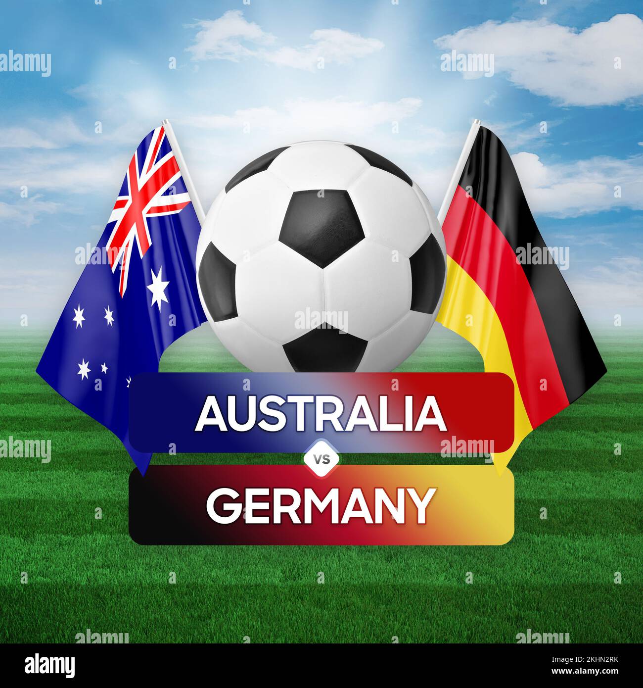 Australia vs Germany national teams soccer football match competition ...
