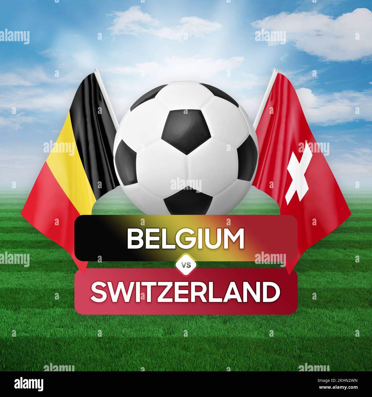Belgium vs Switzerland national teams soccer football match competition ...