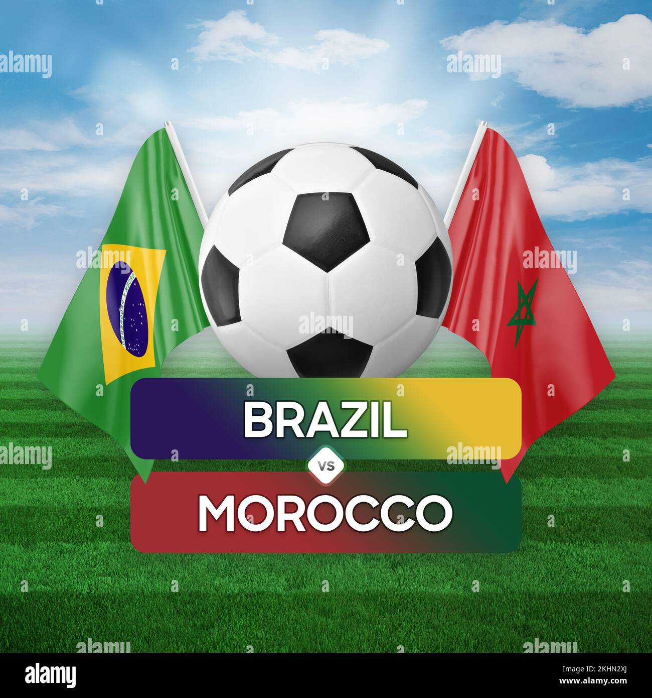Brazil morocco flag hi-res stock photography and images - Alamy