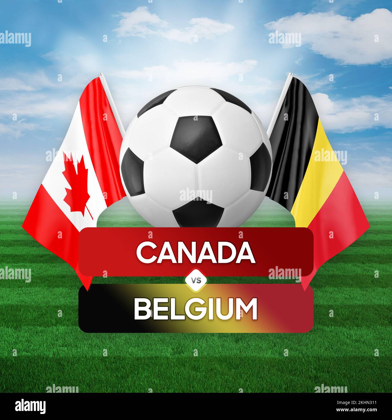 Canada vs Belgium national teams soccer football match competition ...