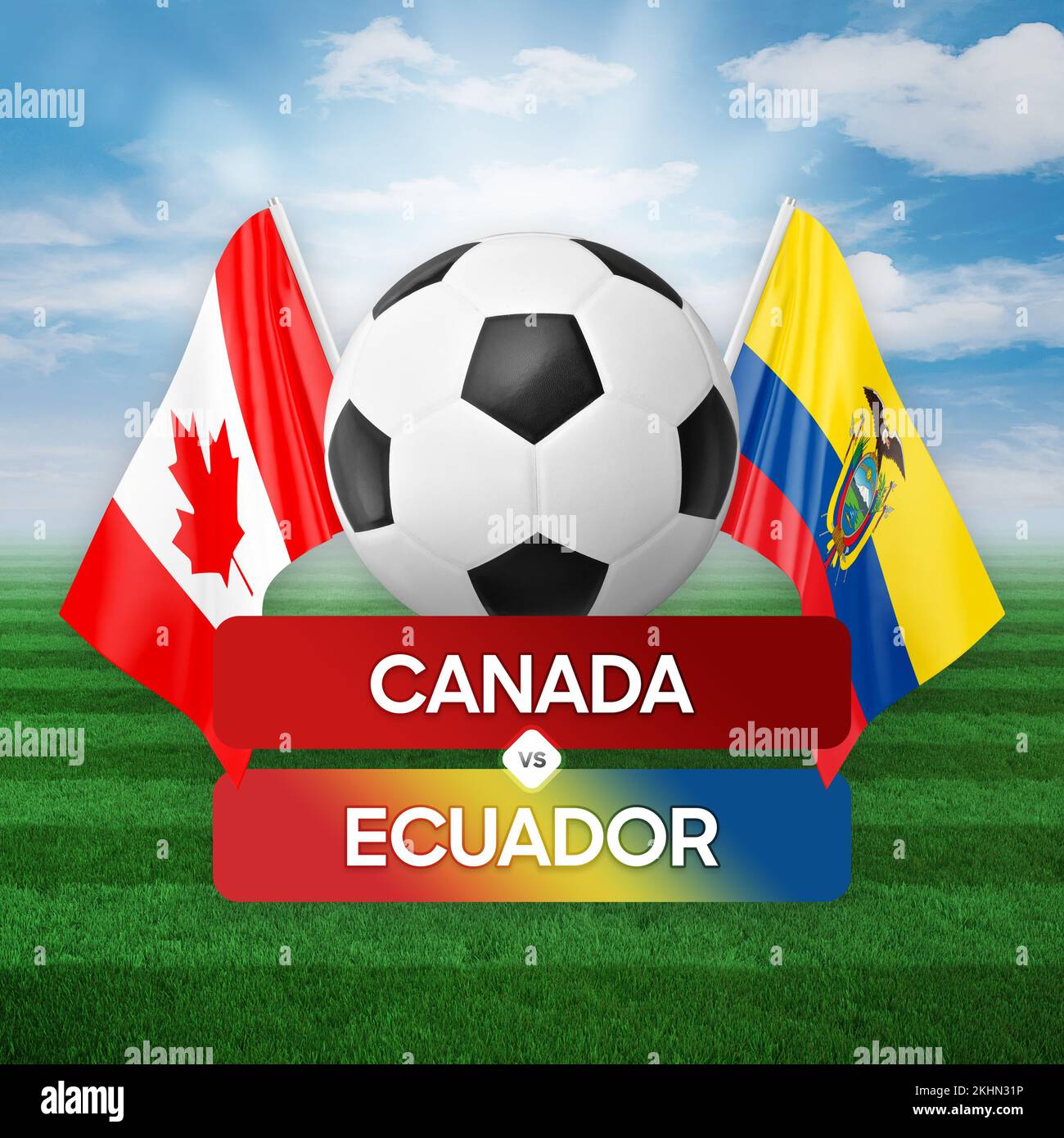 Canada vs Ecuador national teams soccer football match competition ...