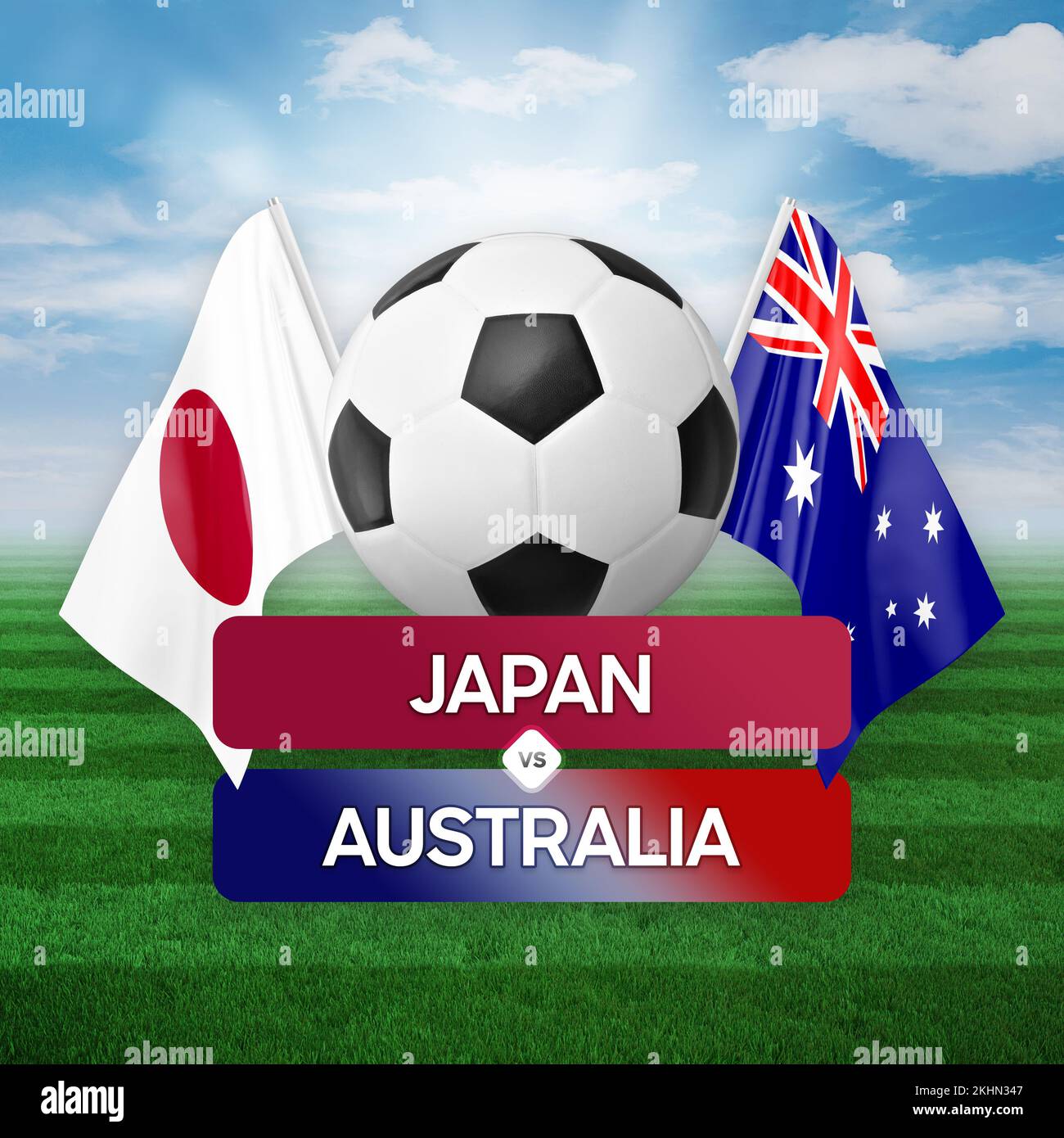 Australia national team japan national team hi-res stock photography ...