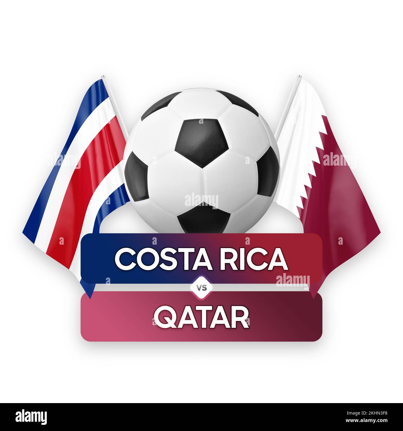 Costa Rica vs Qatar national teams soccer football match competition ...