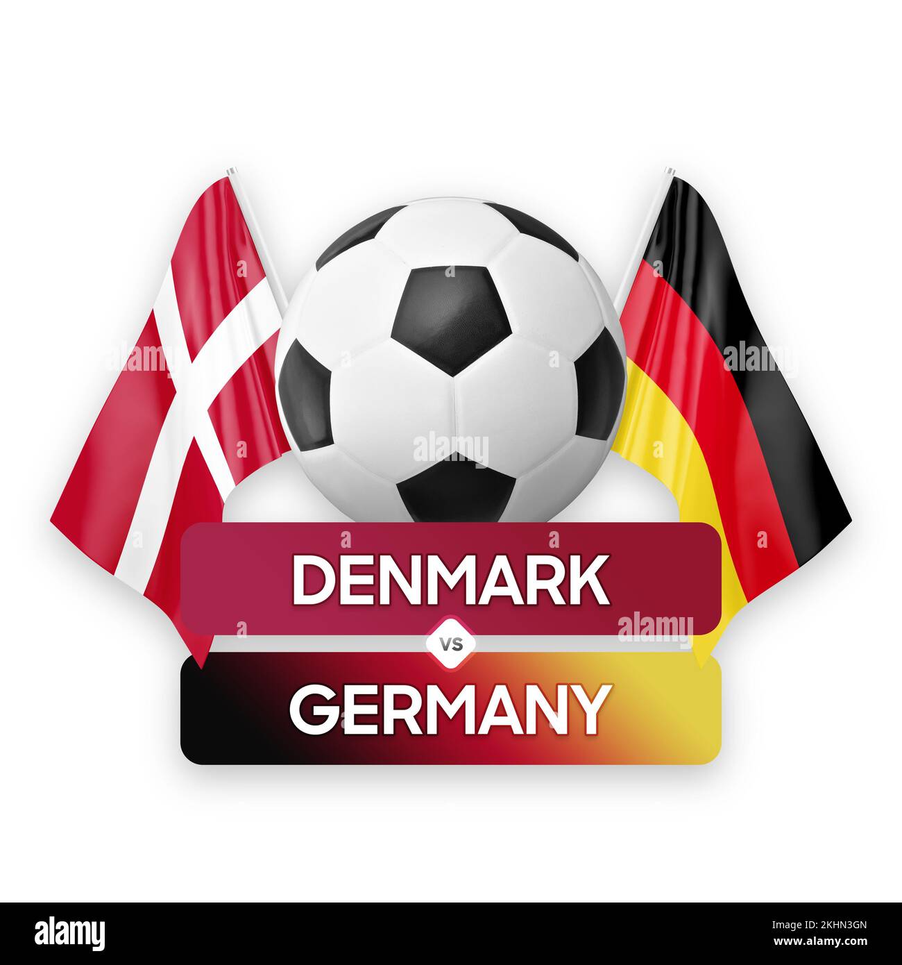 Denmark vs Germany national teams soccer football match competition ...