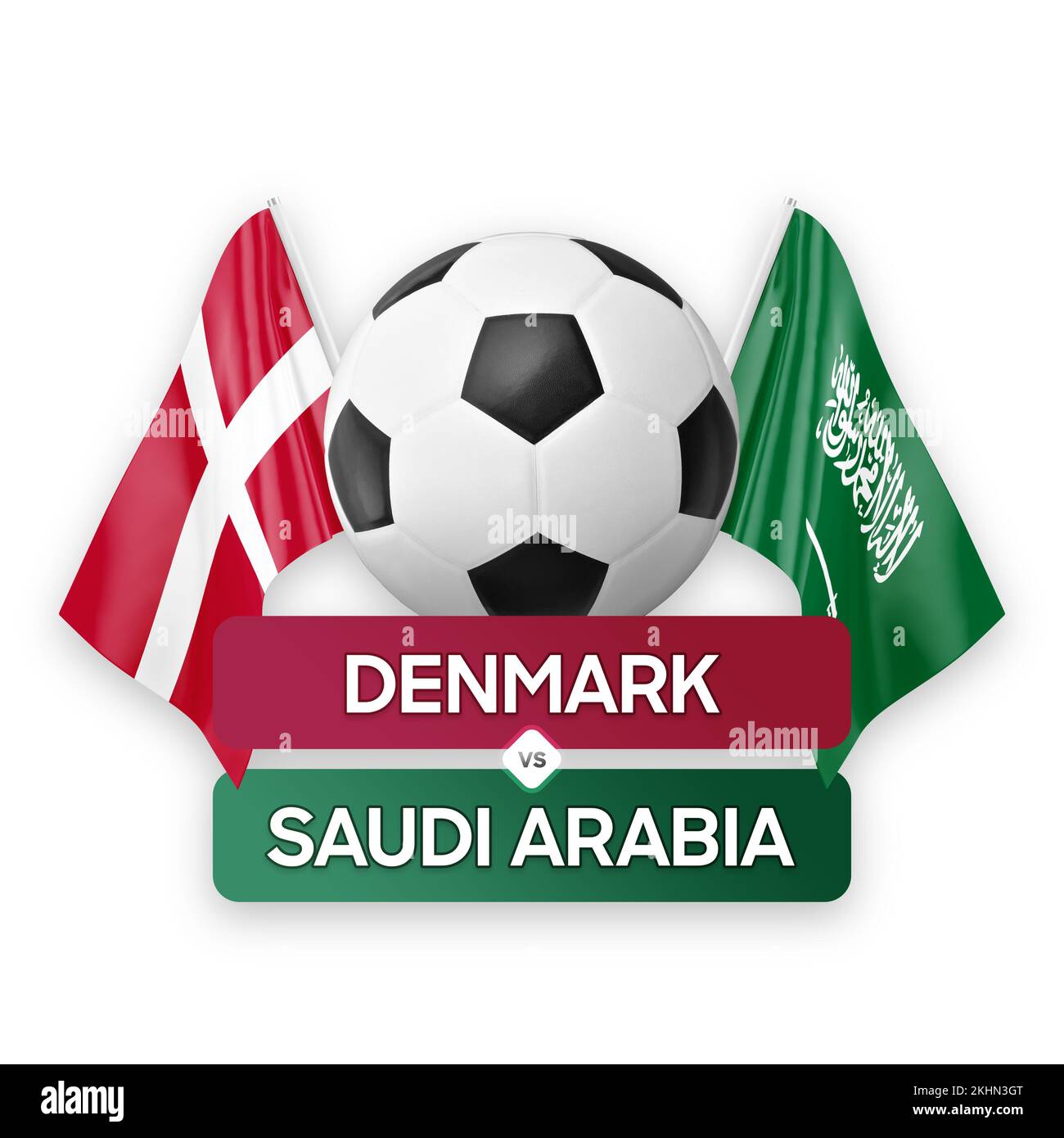 Denmark vs Saudi Arabia national teams soccer football match ...