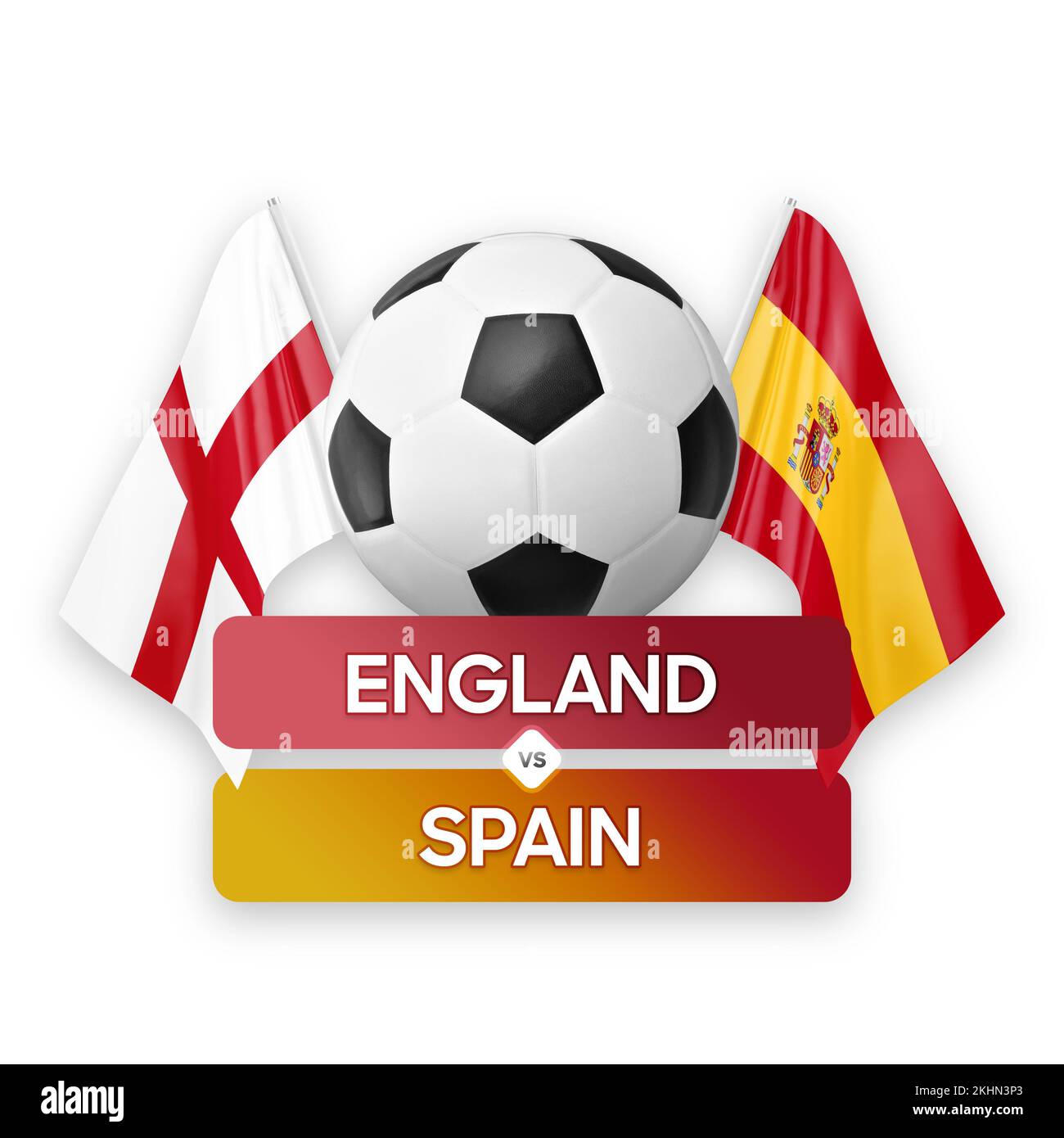 England vs Spain national teams soccer football match competition ...