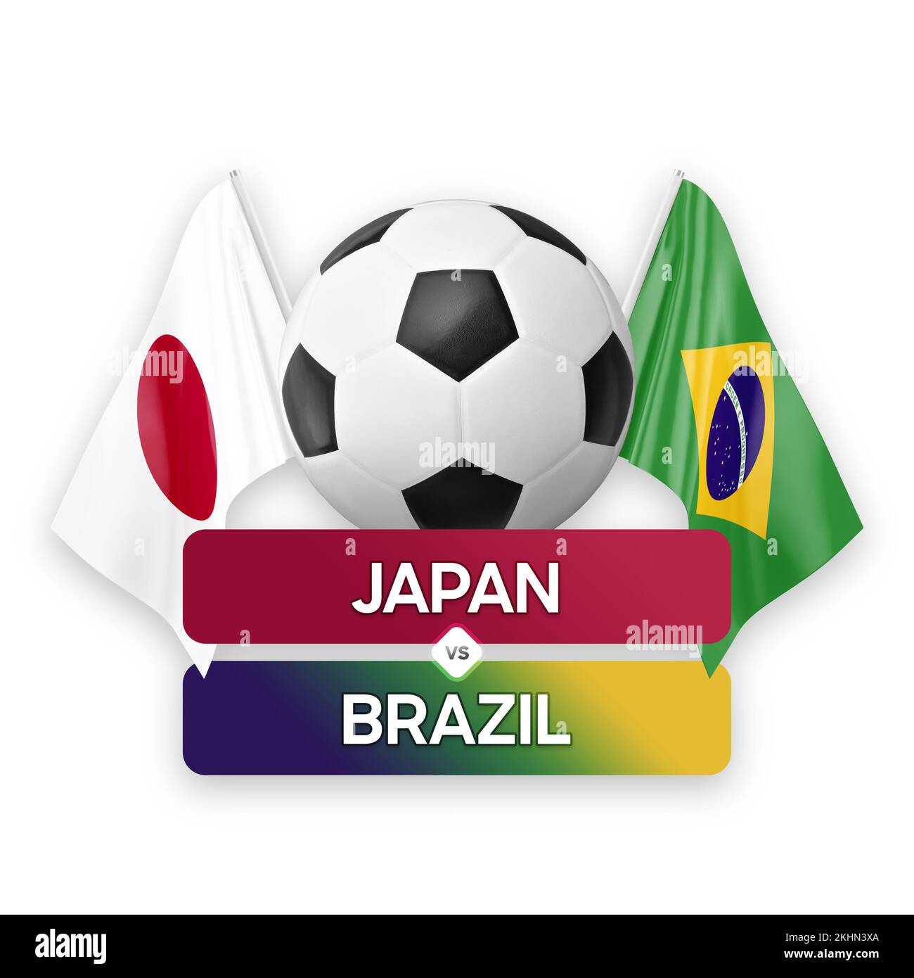Japan vs Brazil national teams soccer football match competition ...
