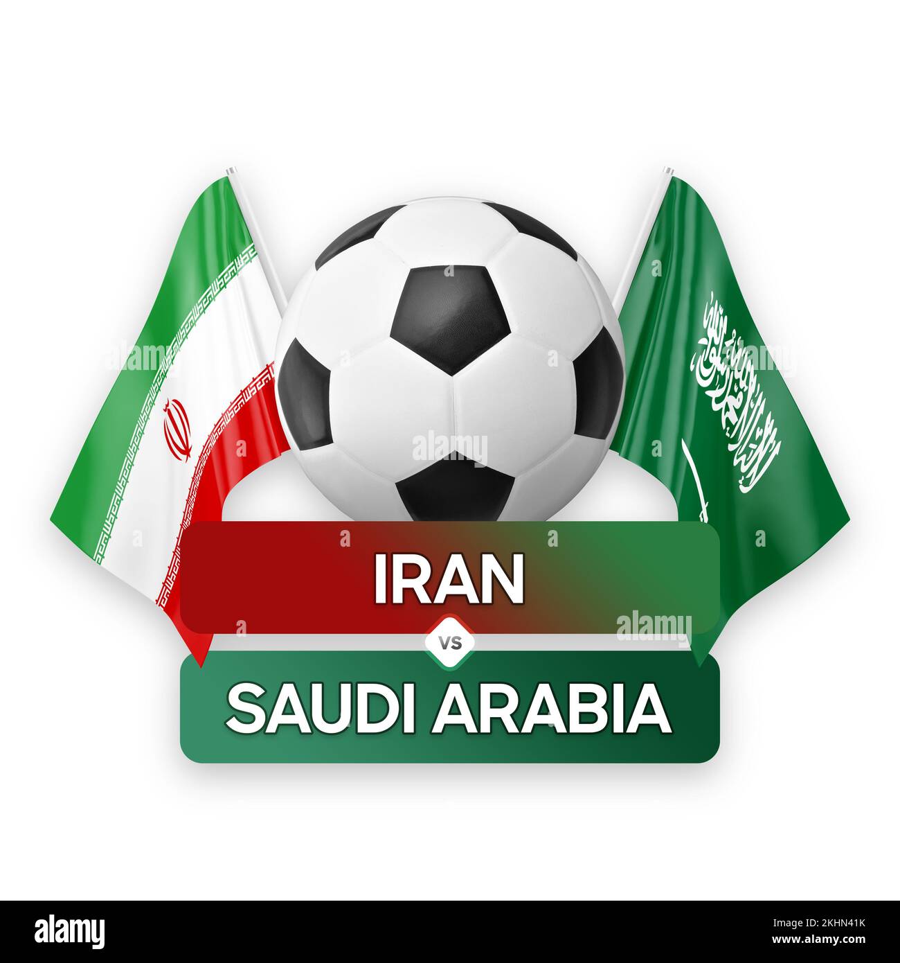 Iran vs Saudi Arabia national teams soccer football match competition ...