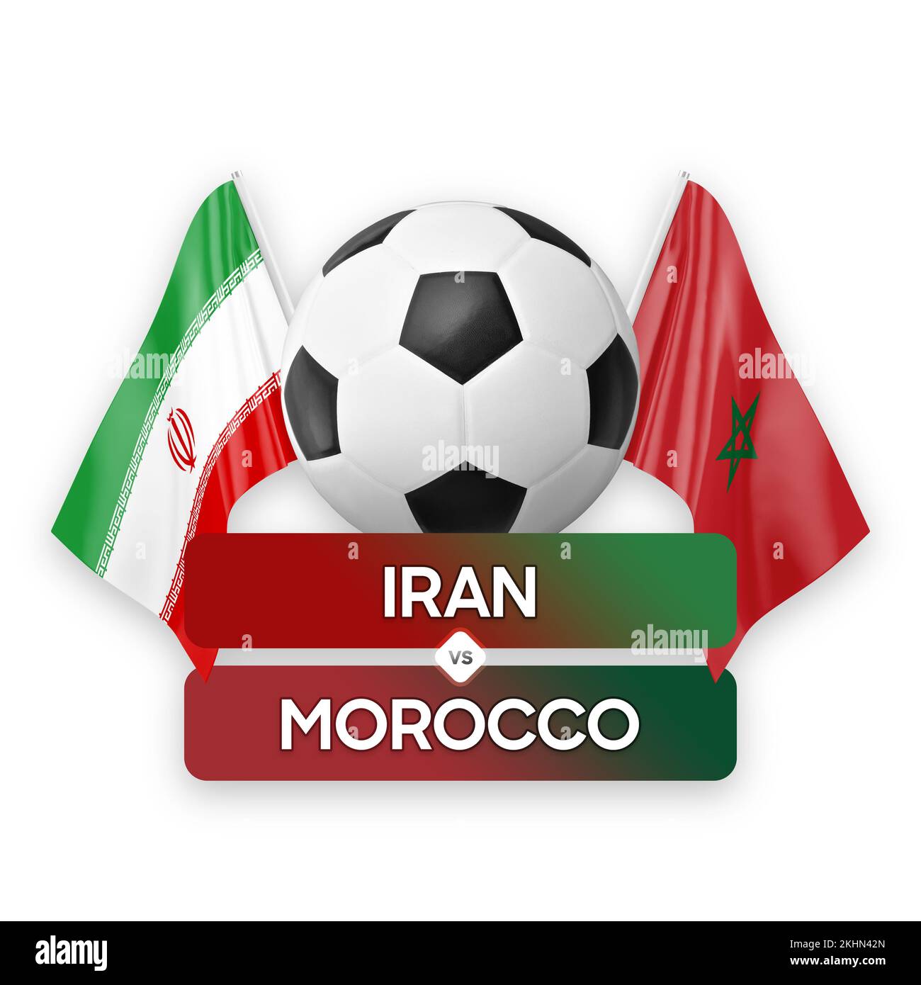 Iran vs Morocco national teams soccer football match competition ...
