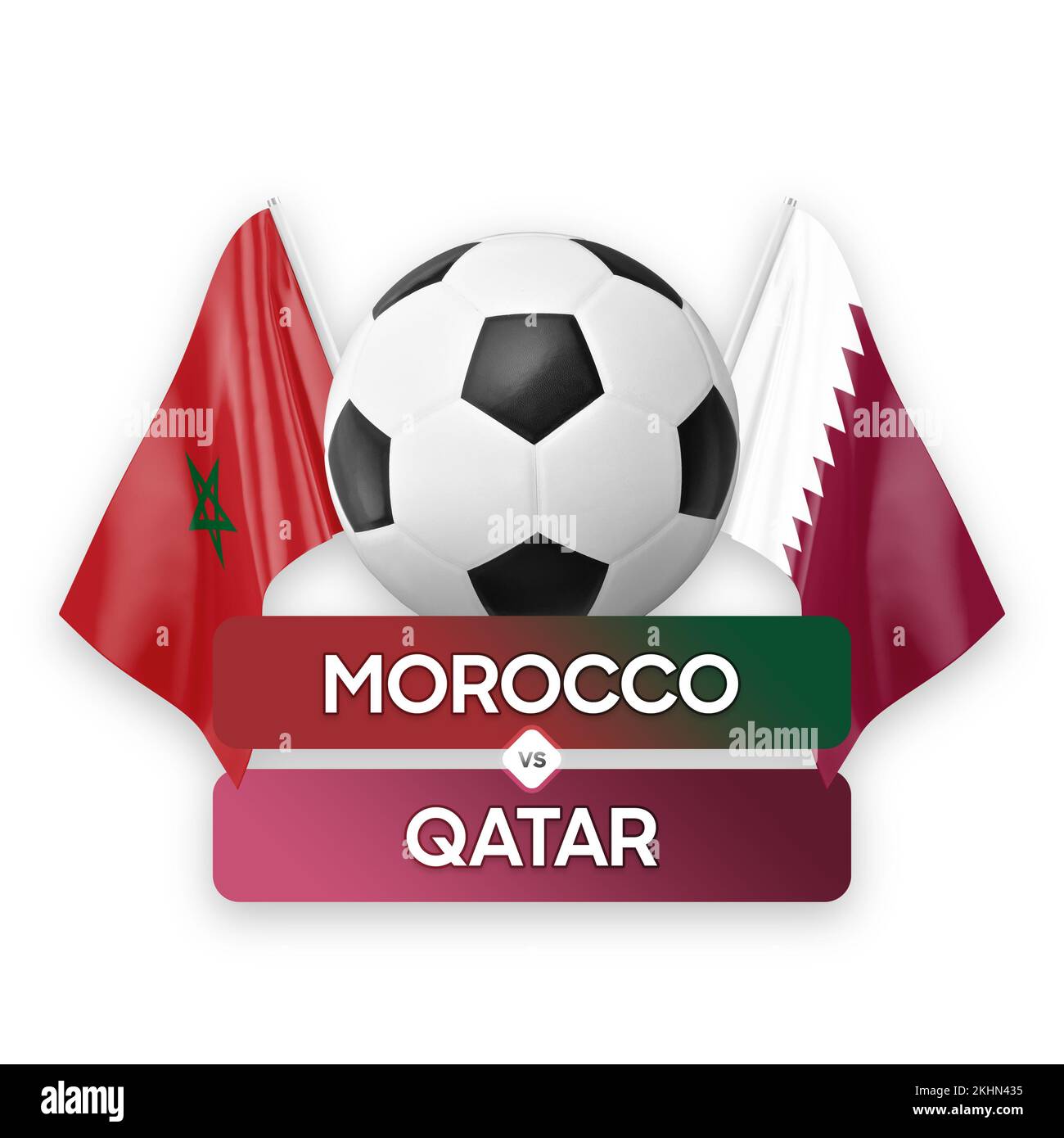 Morocco vs Qatar national teams soccer football match competition ...