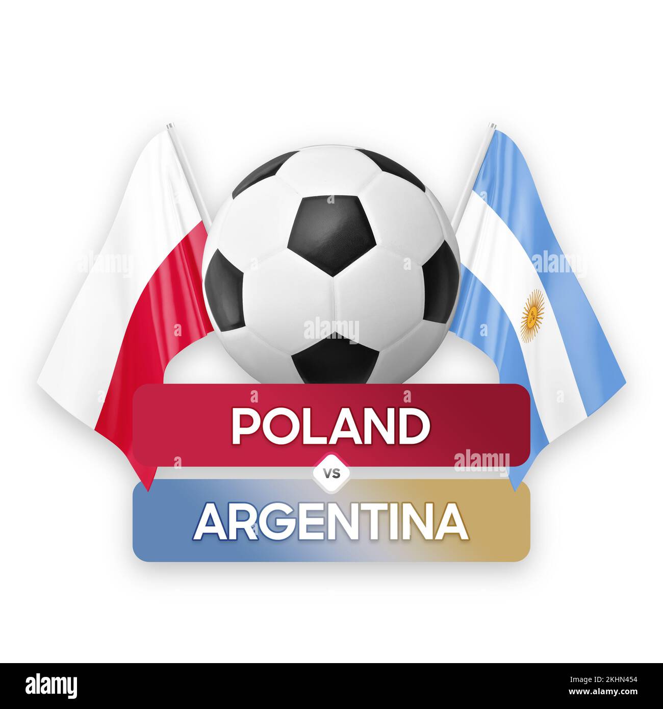 Poland vs Argentina national teams soccer football match competition ...