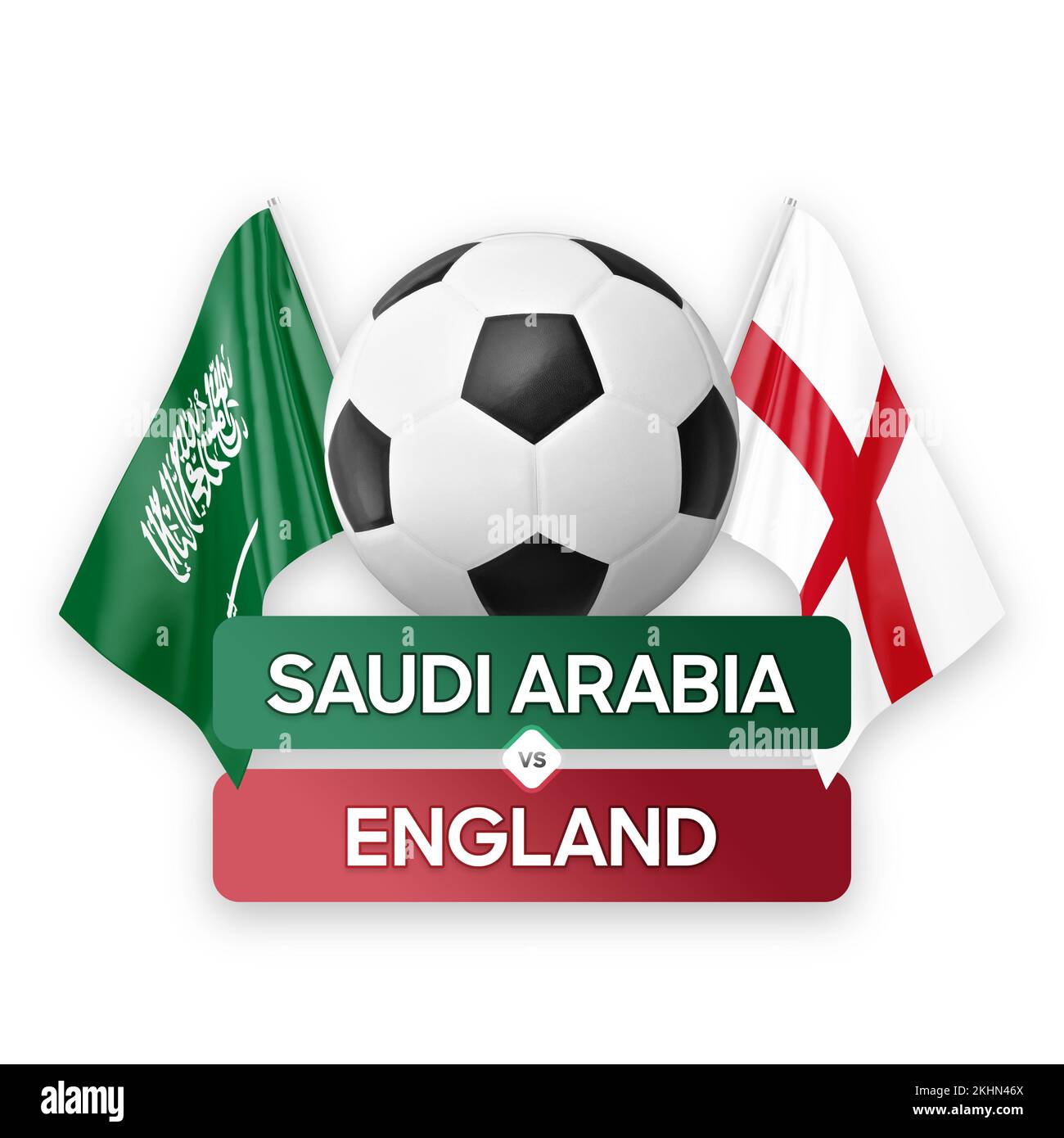 Saudi Arabia vs England national teams soccer football match ...