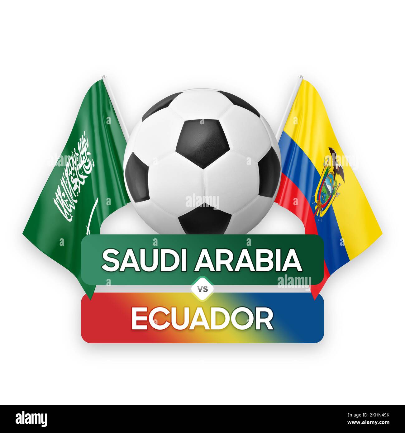 Saudi Arabia vs Ecuador national teams soccer football match ...