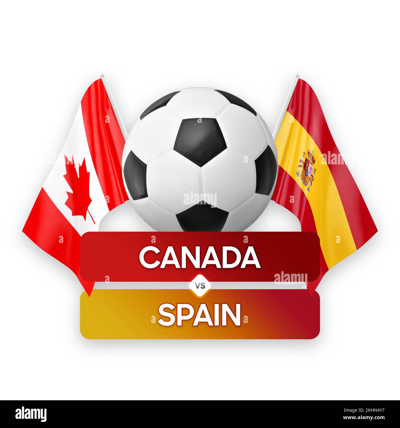 Canada vs Spain national teams soccer football match competition ...