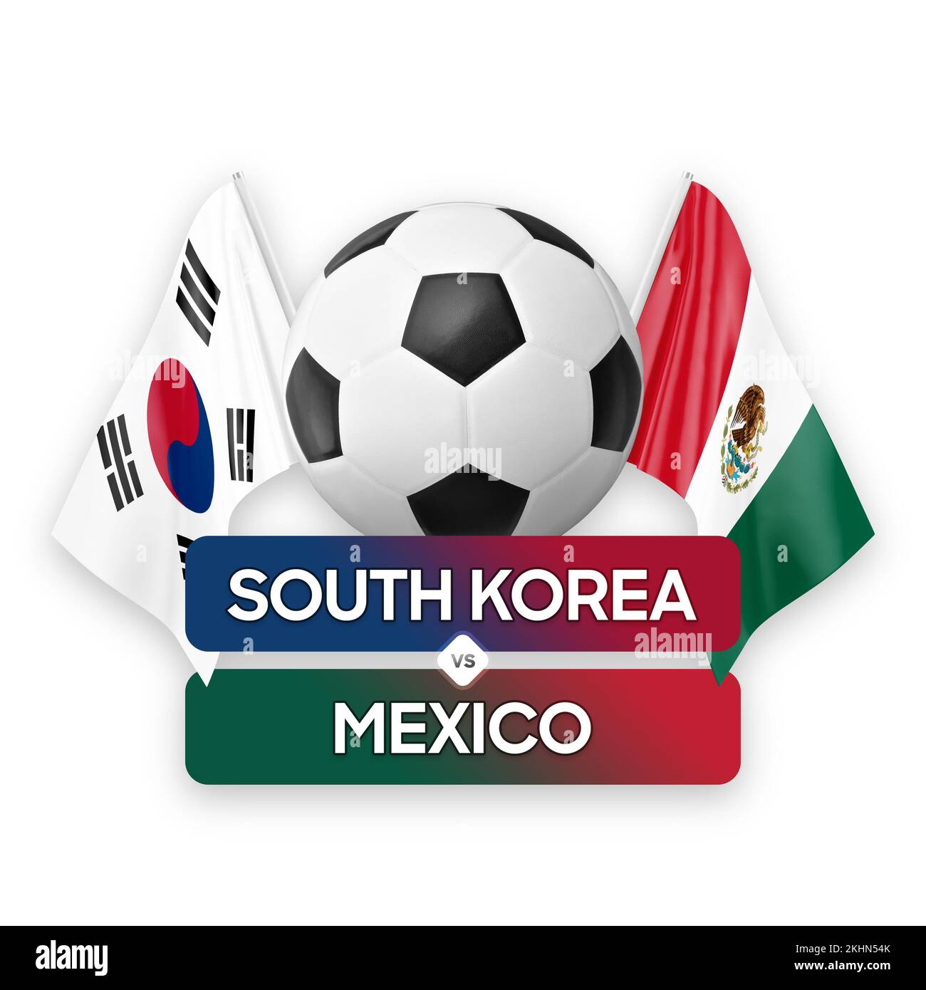 South Korea vs Mexico national teams soccer football match competition ...
