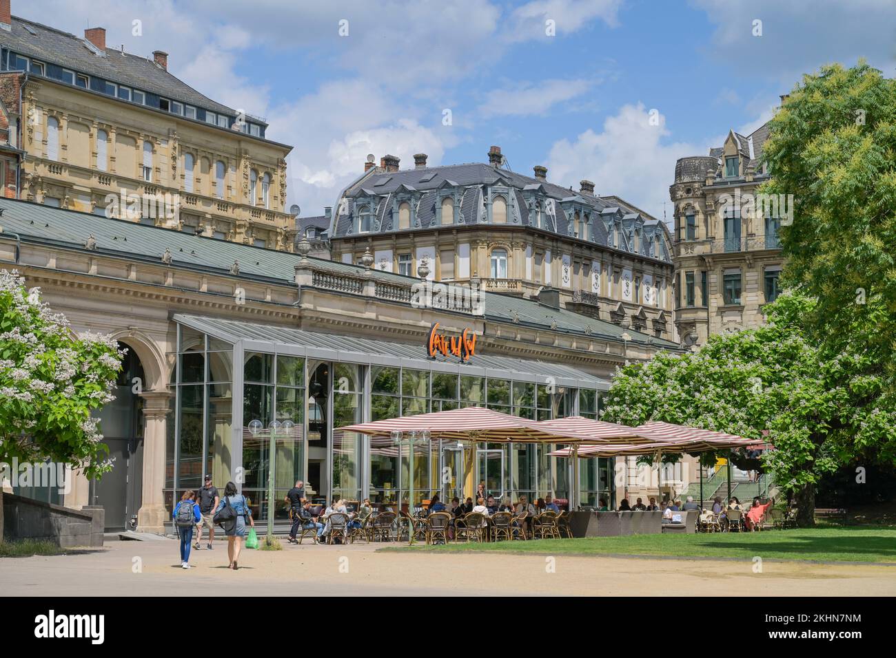 Cafe Del Sol, Kochbrunnenplatz, Wiesbaden, Hessen, Deutschland Stock ...