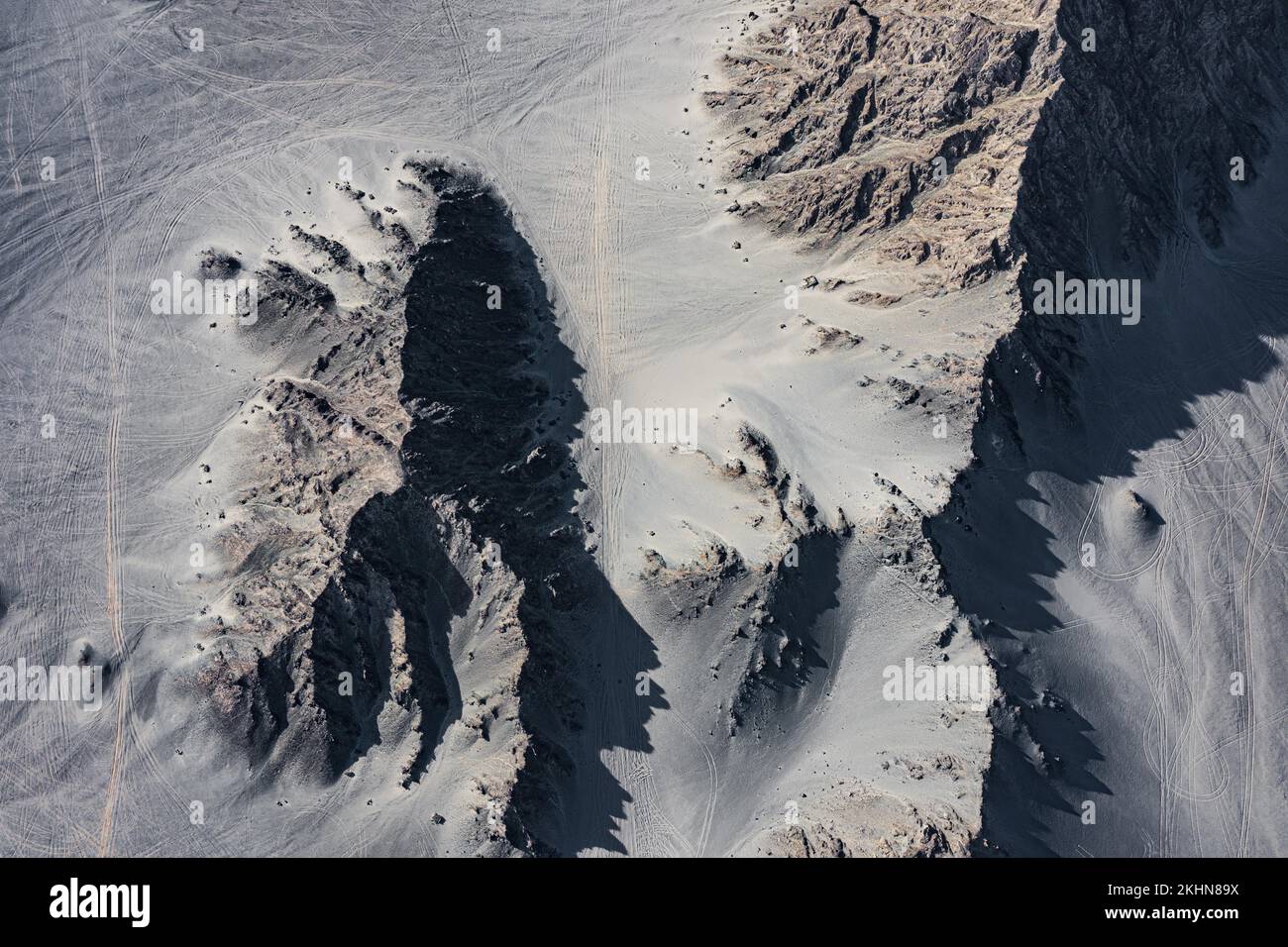 Aerial photos show the most moon-like place on earth—Heidu Mountain in ...