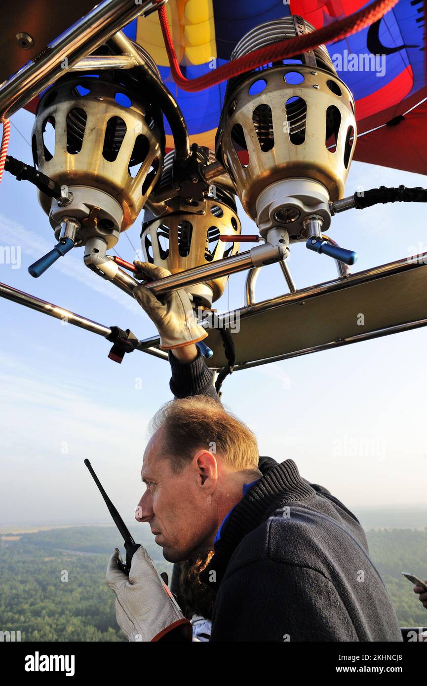 Hot air balloon pilot hi-res stock photography and images - Alamy