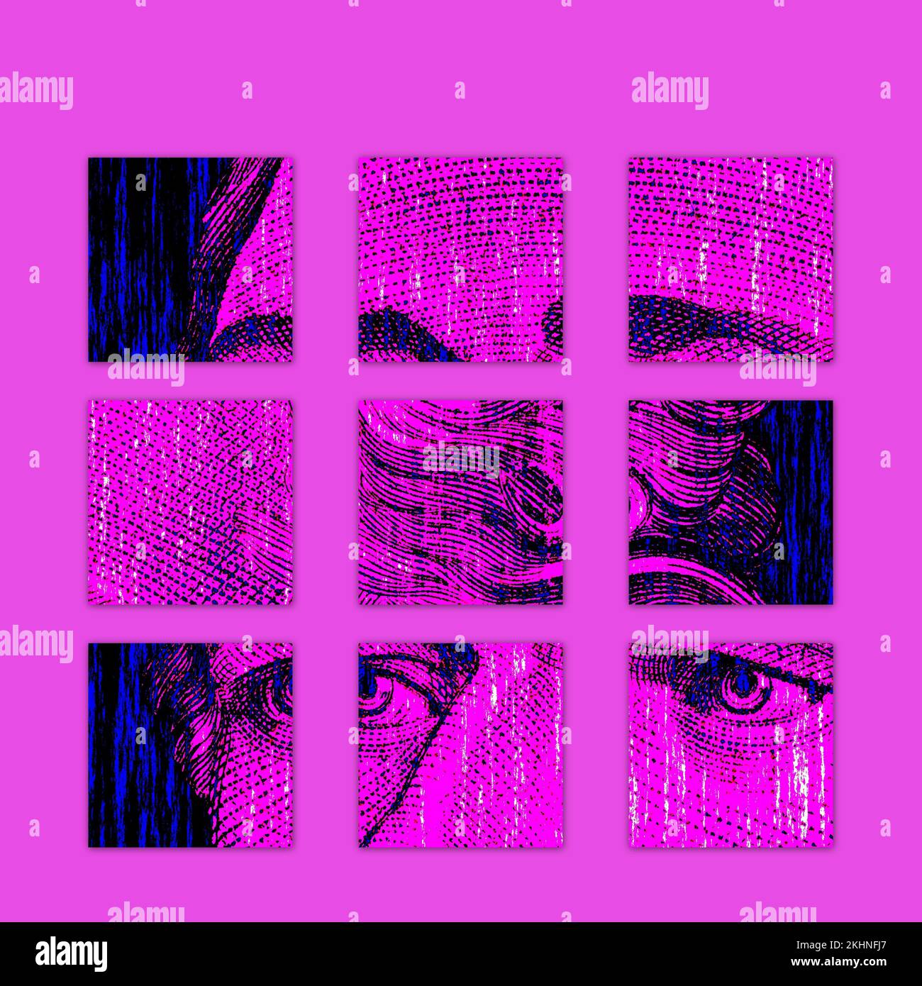 Collage with Portrait of U.S. president Alexander Hamilton Stock Photo ...