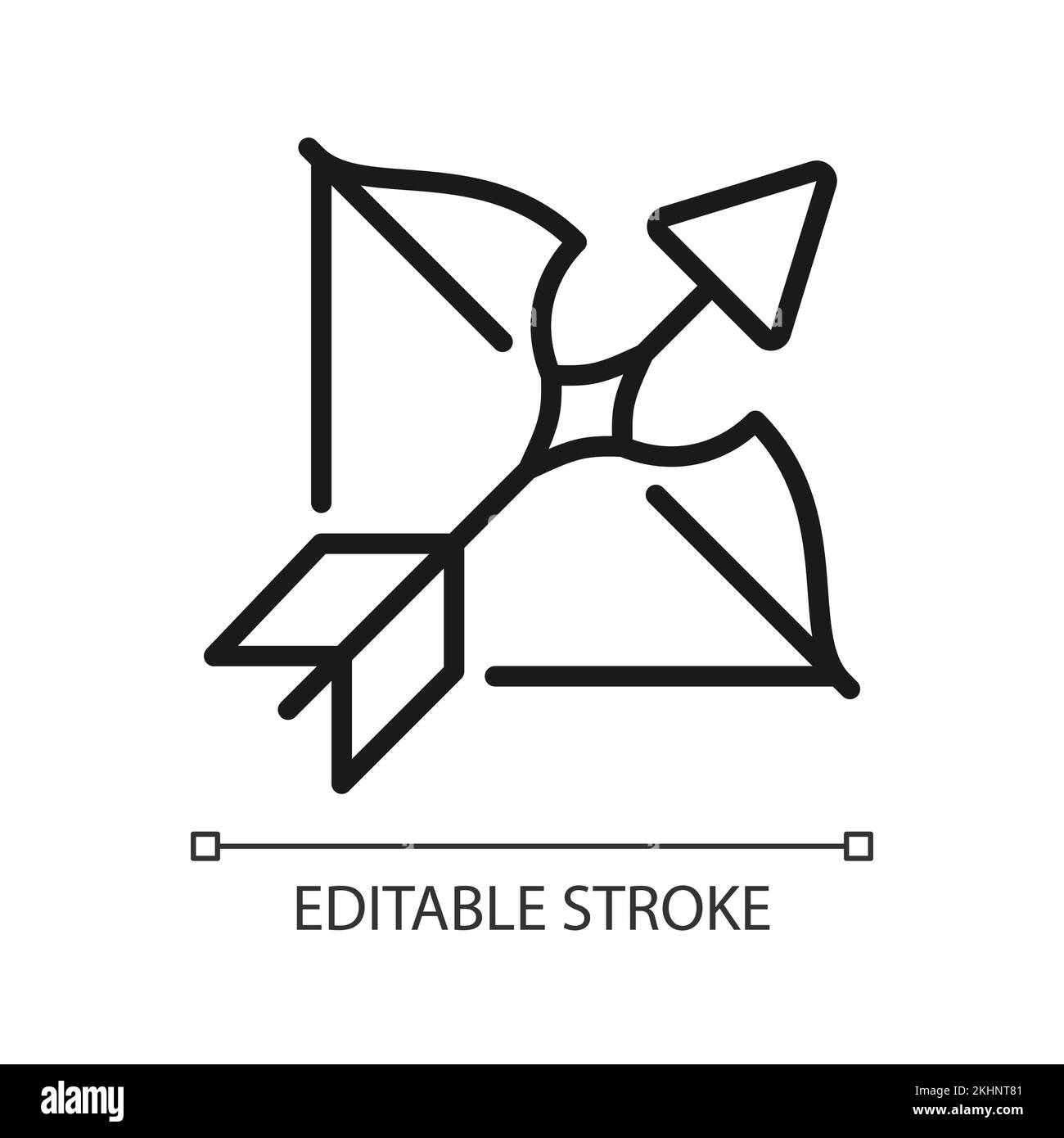 Archery pixel perfect linear icon Stock Vector Image & Art - Alamy