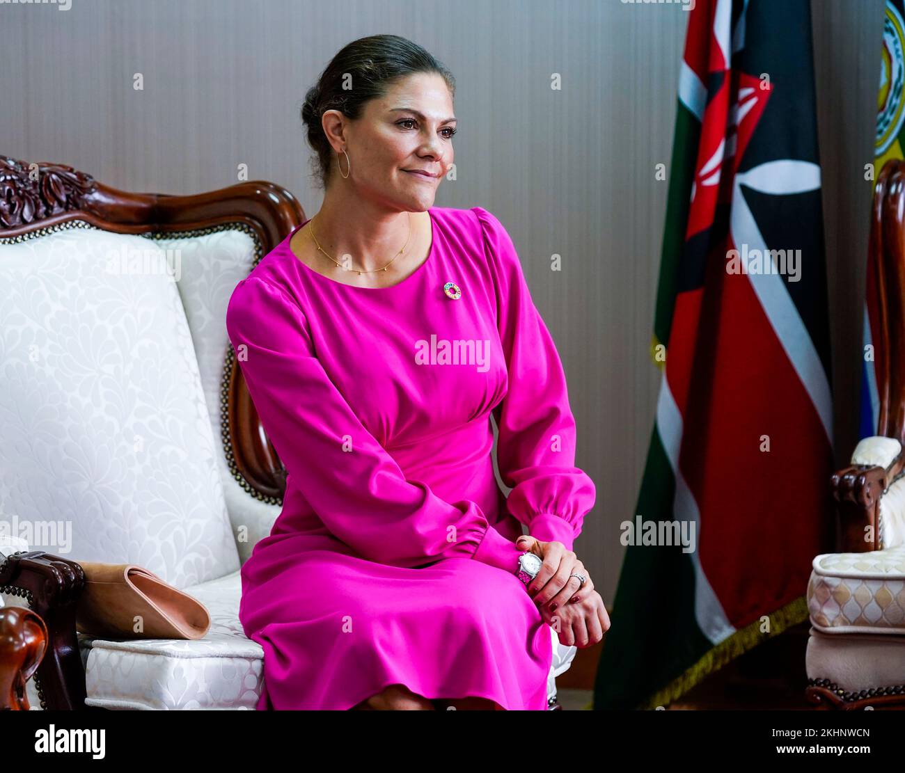 Nairobi, Kenya. 24th Nov, 2022. Crown Princess Victoria in a meeting ...