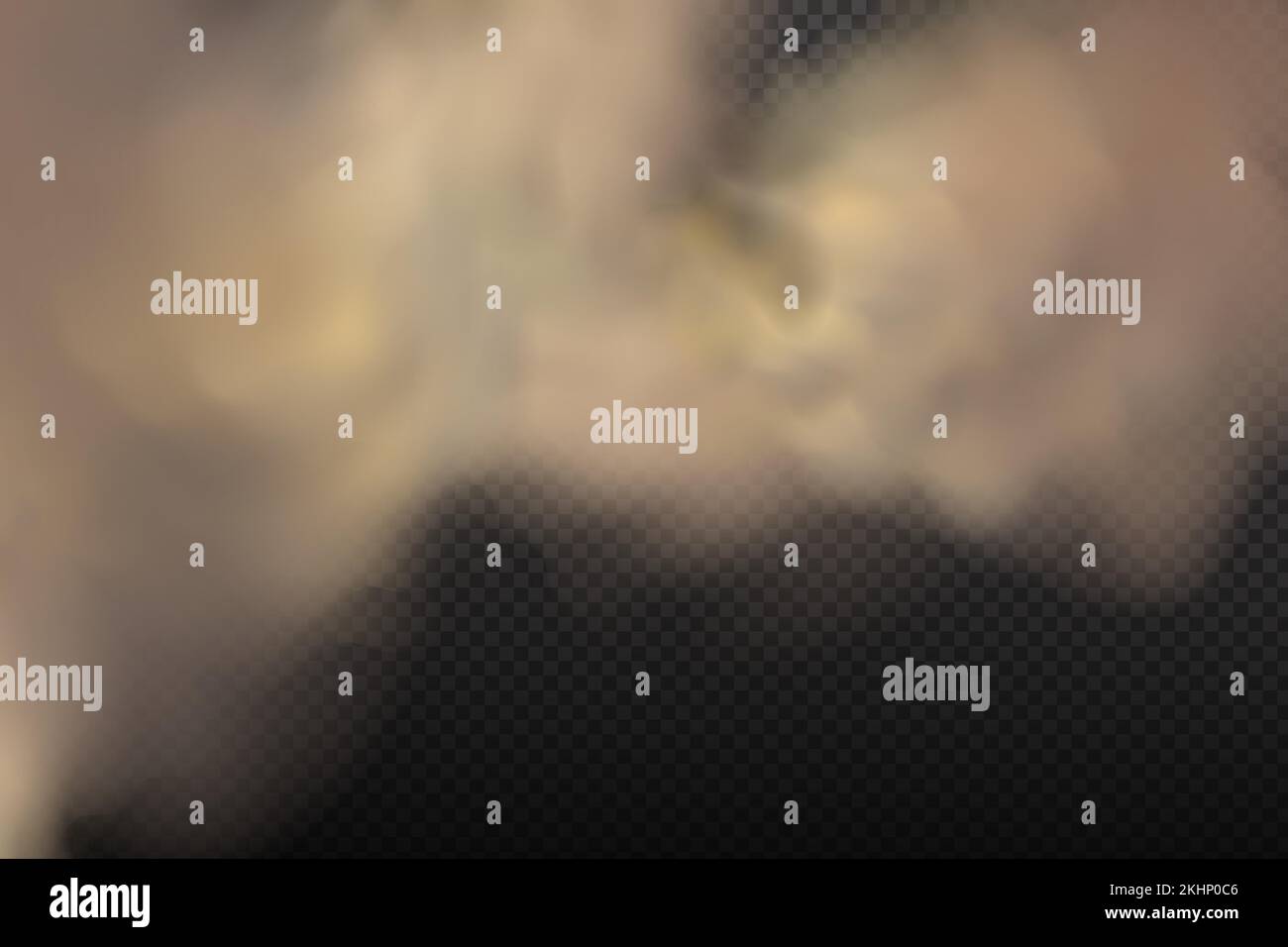 Realistic vector isolated on transparent background. Dust cloud with ...