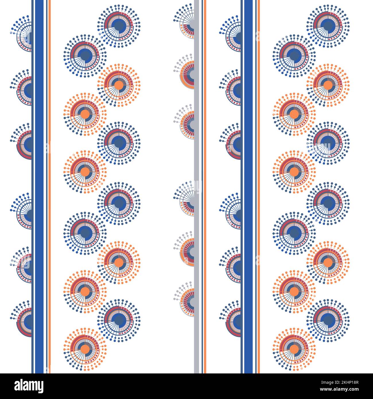 Modern vector seamless pattern on white isolated background. Digital ...